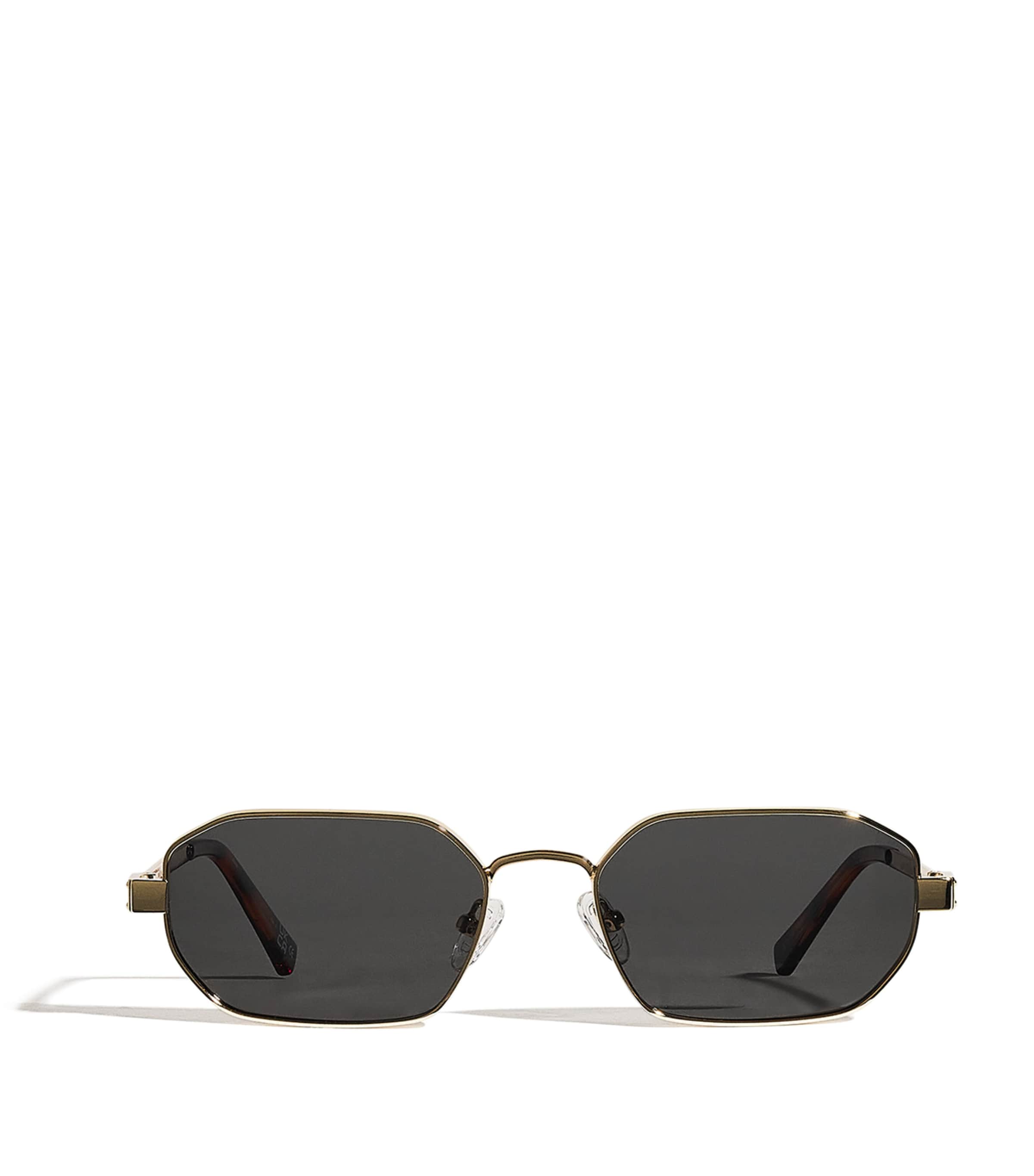 Le Specs Gold Metal Mythic Sunglasses | Harrods UK