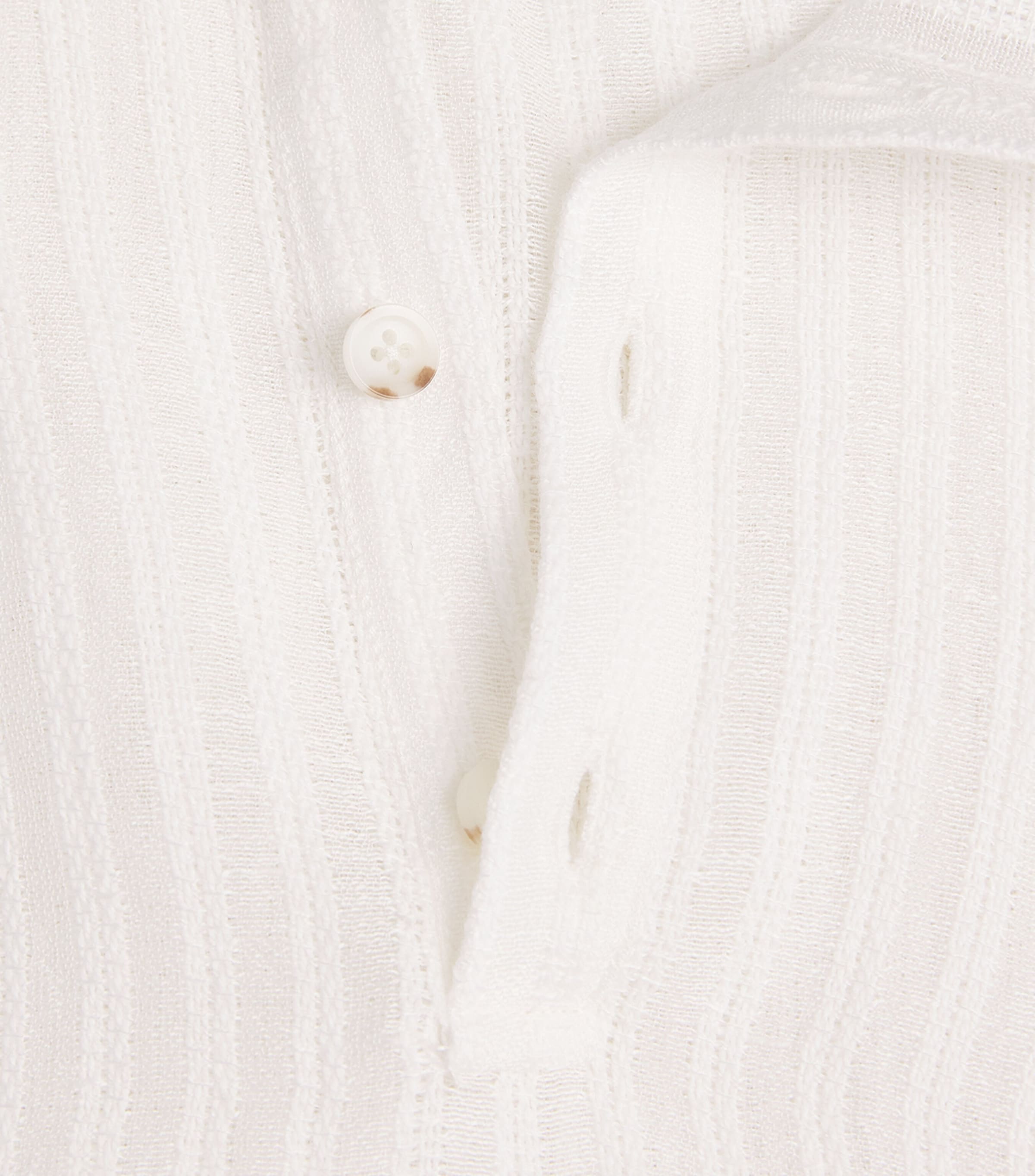 COMMAS White Sheer Stripe Henley T-Shirt | Harrods US