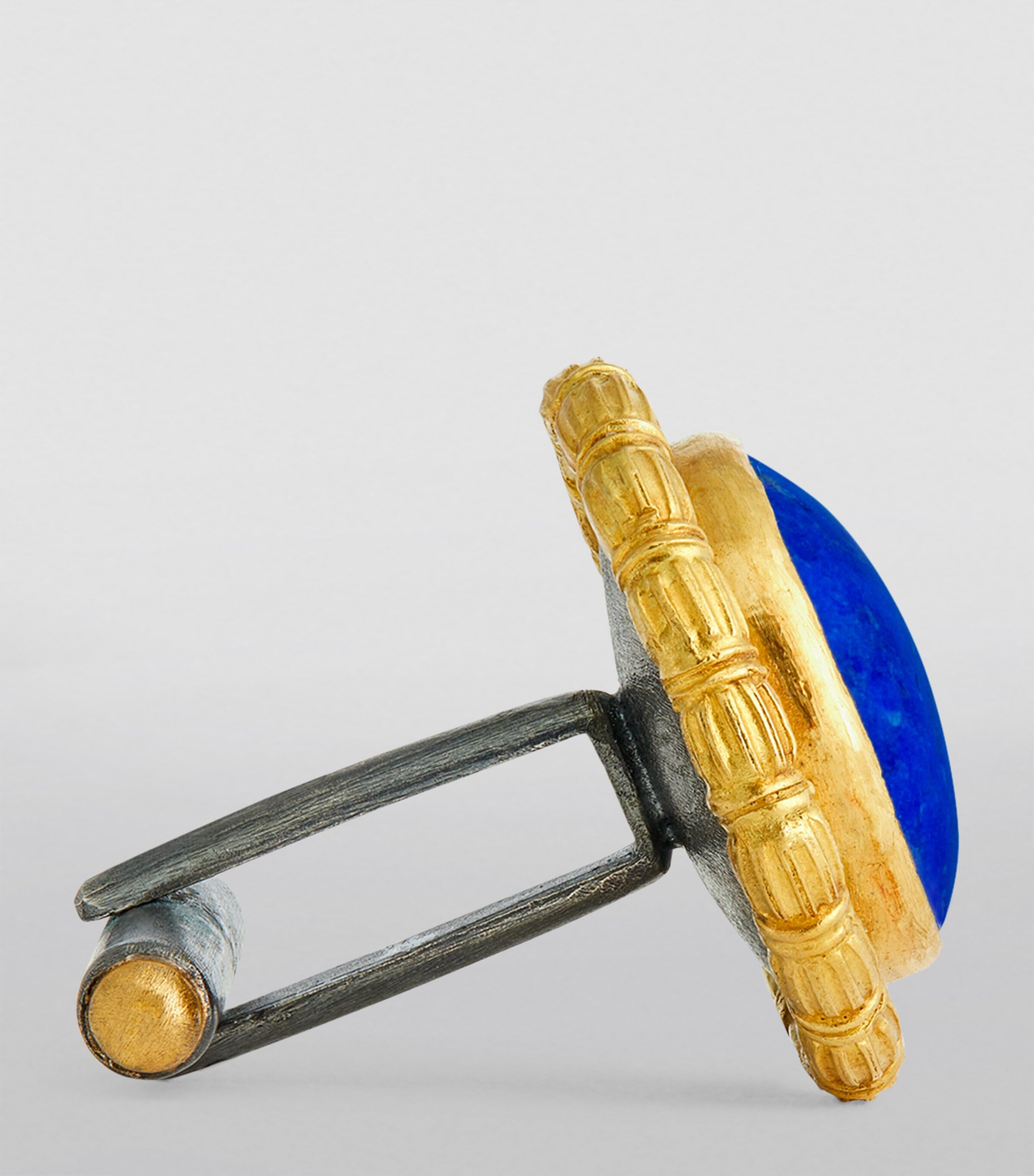Brooski Gold and Lapis Cufflinks | Harrods UK