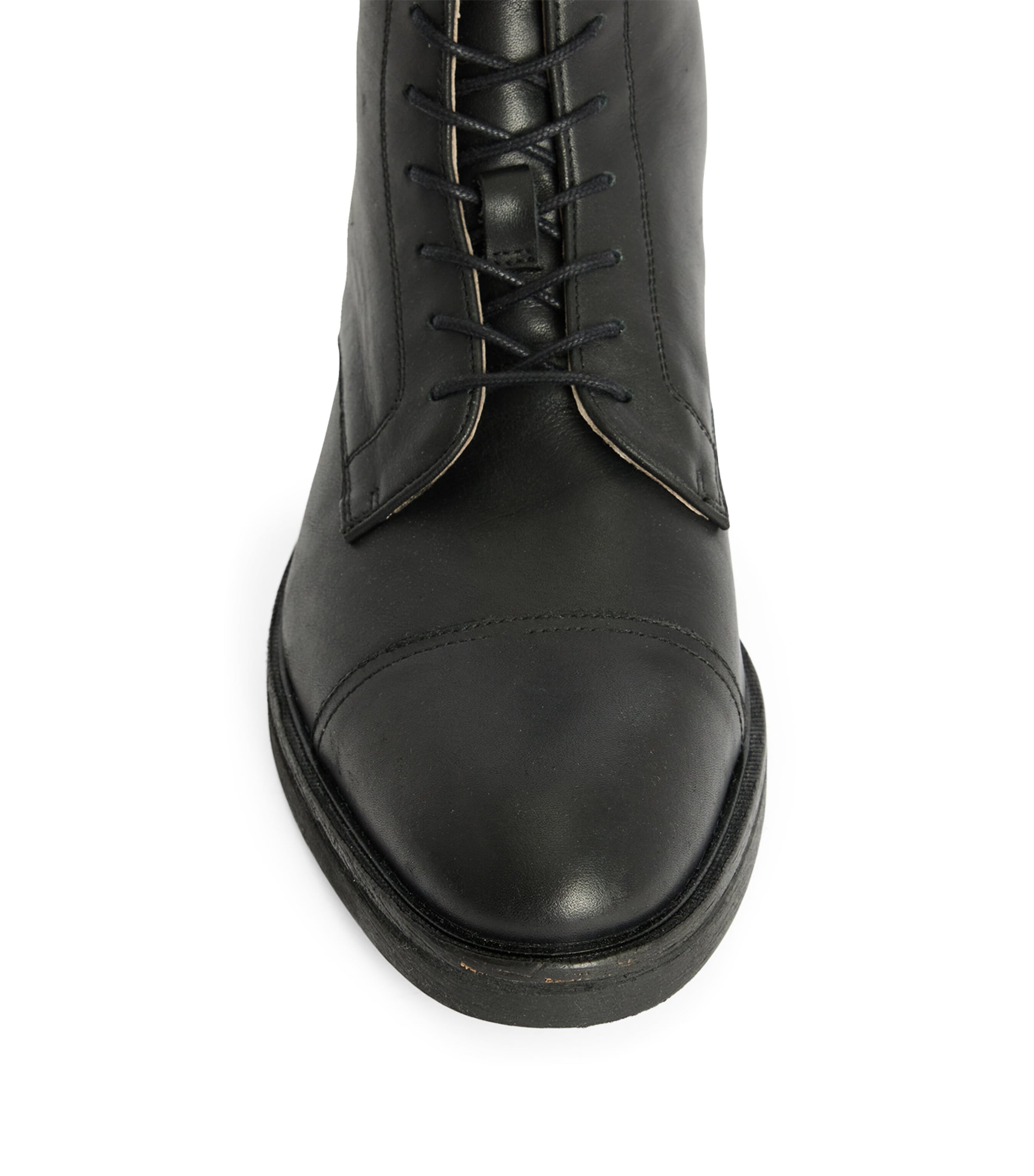 AllSaints Black Leather Drago Boots | Harrods UK