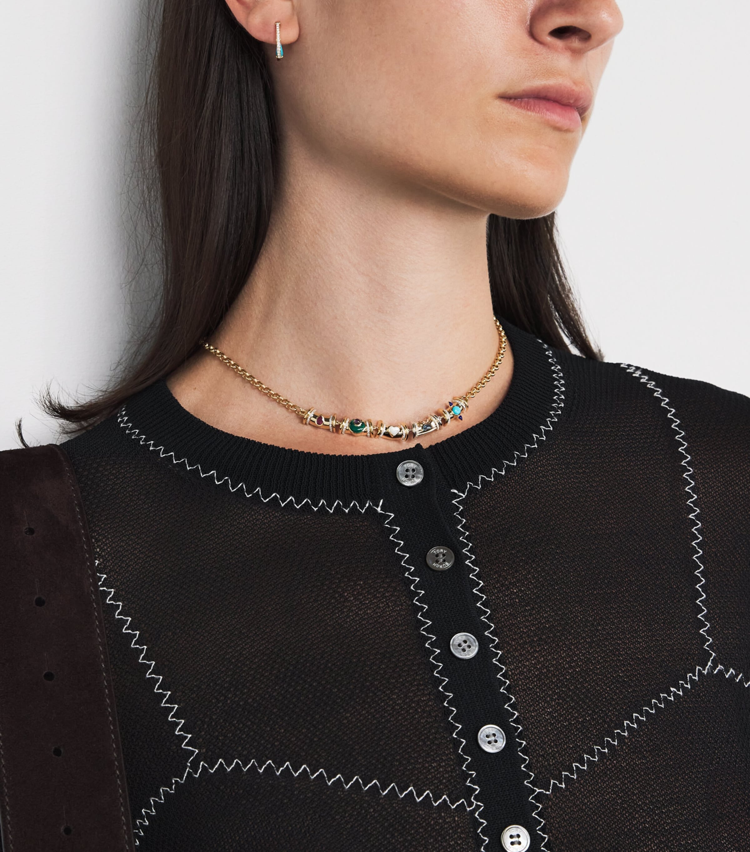 L'ATELIER NAWBAR Yellow Gold and Diamond Bloop Moon Lot N*91 Hoop Earrings | Harrods US