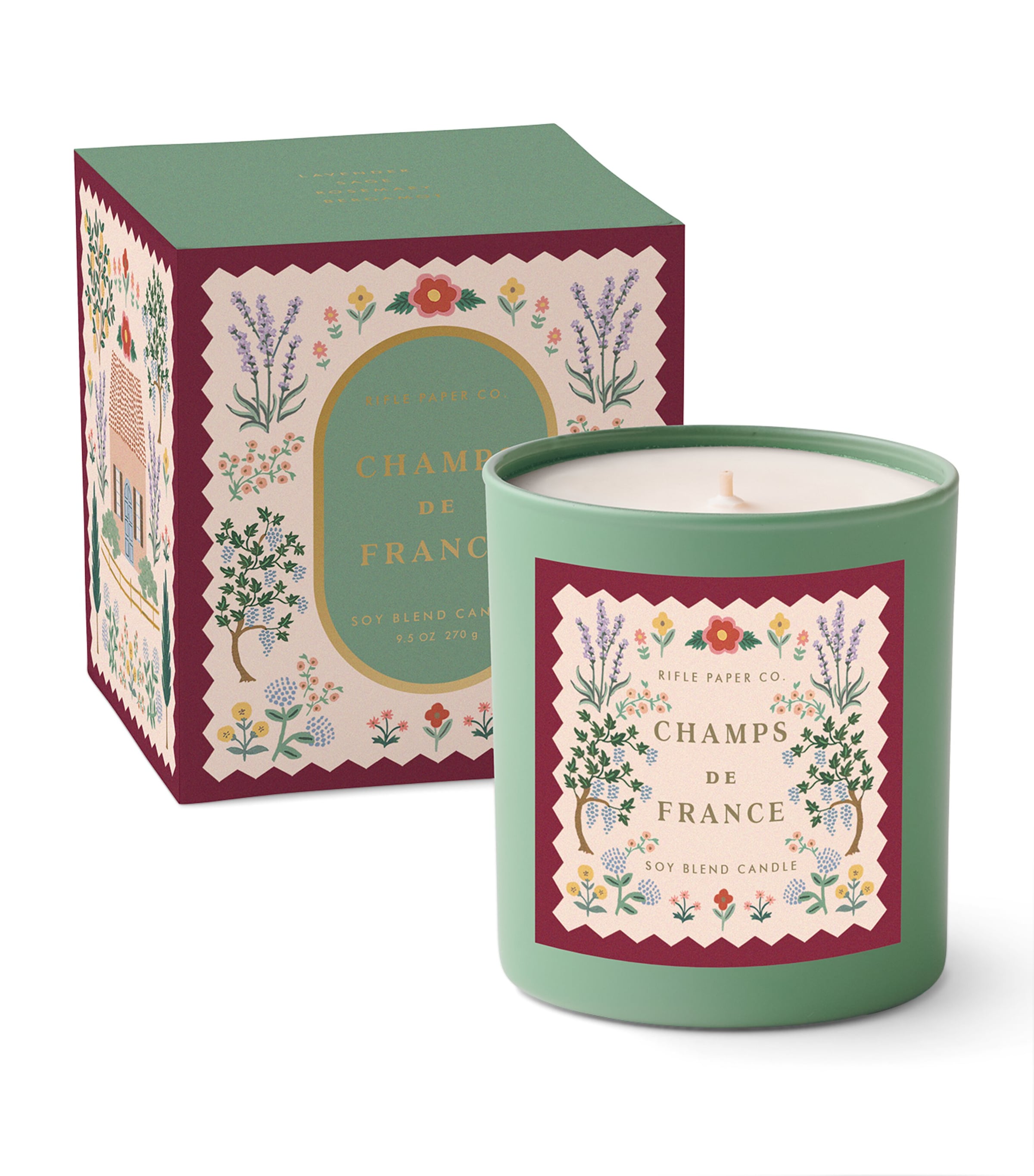 Rifle Paper Co. Champs de France Scented Candle (270g) | Harrods ES