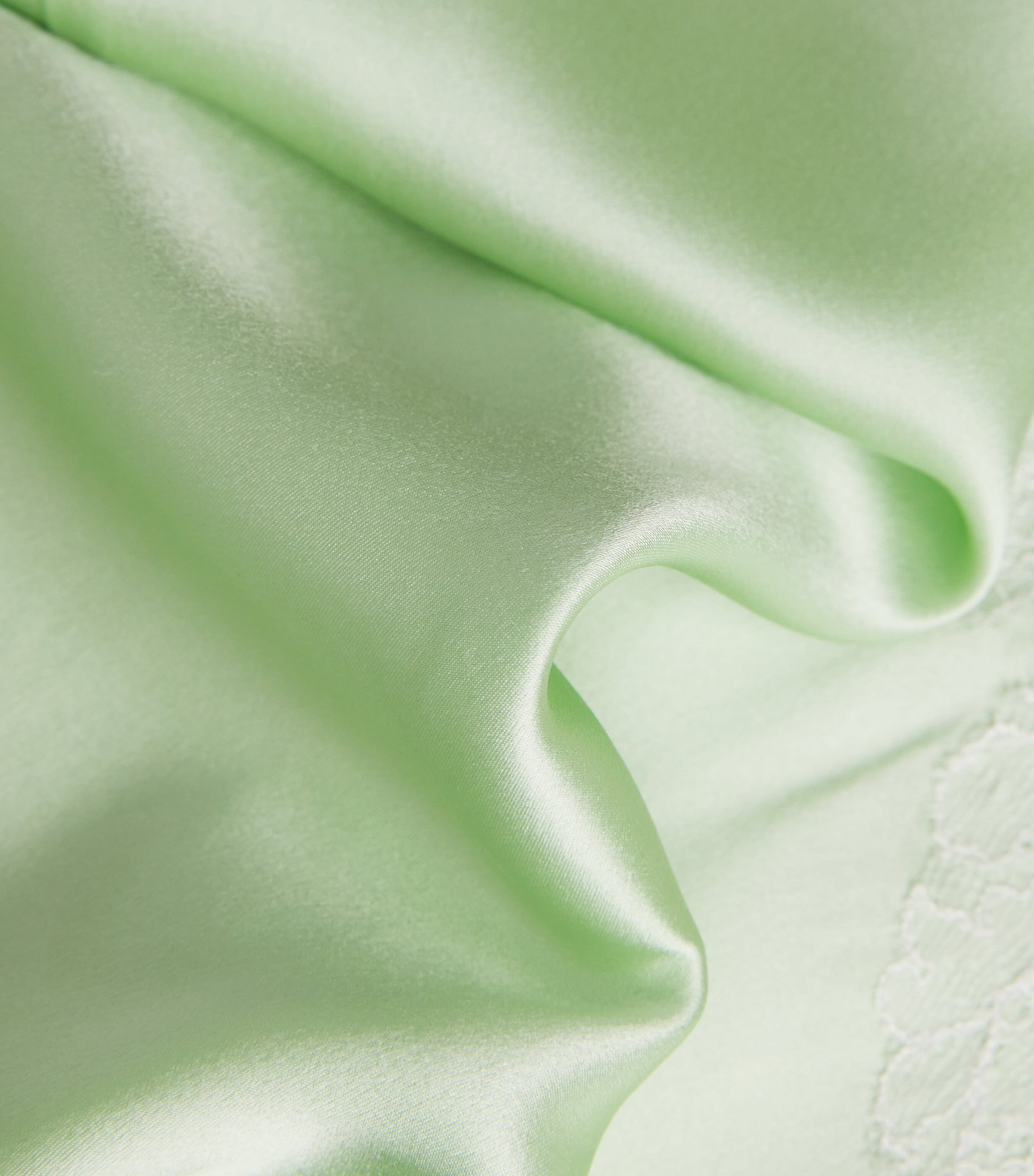 TORLOWEI Green Silk-Lace Cami Top | Harrods HK