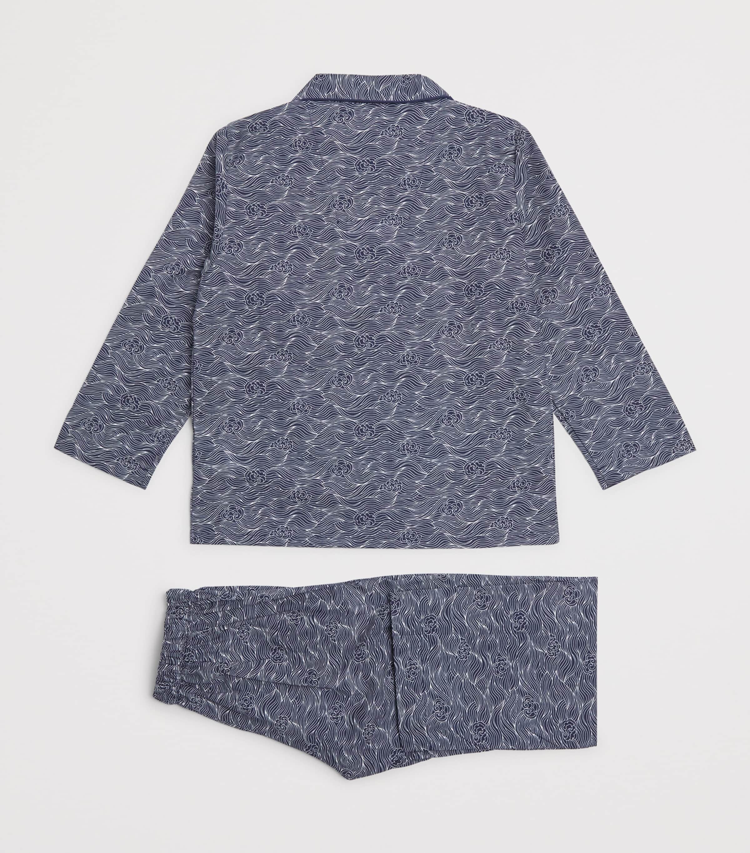 Derek Rose Kids Navy Ledbury Pyjamas (3-16 Years) | Harrods HK