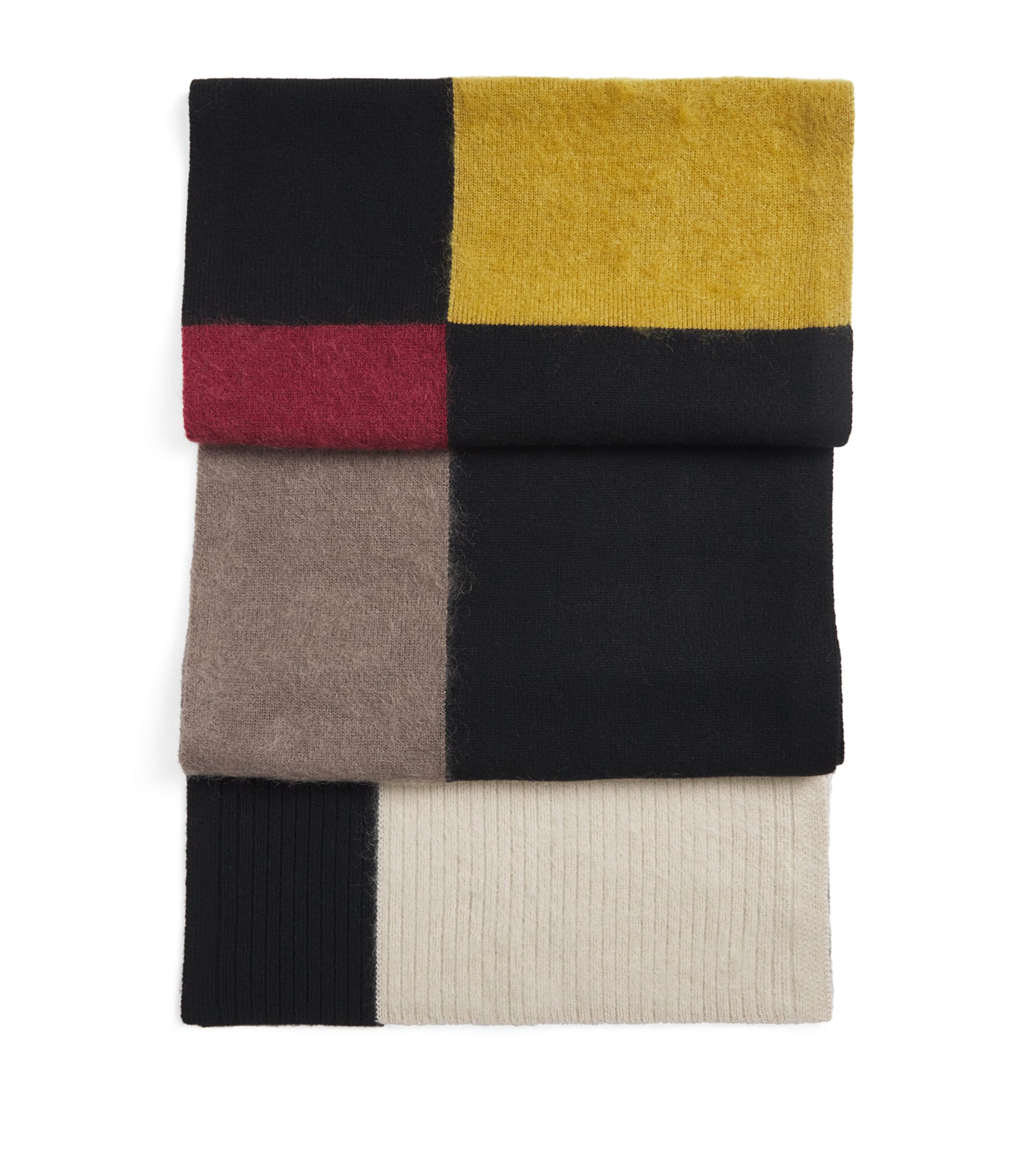 Joseph Silver Wool-Blend Overlay Scarf | Harrods UK