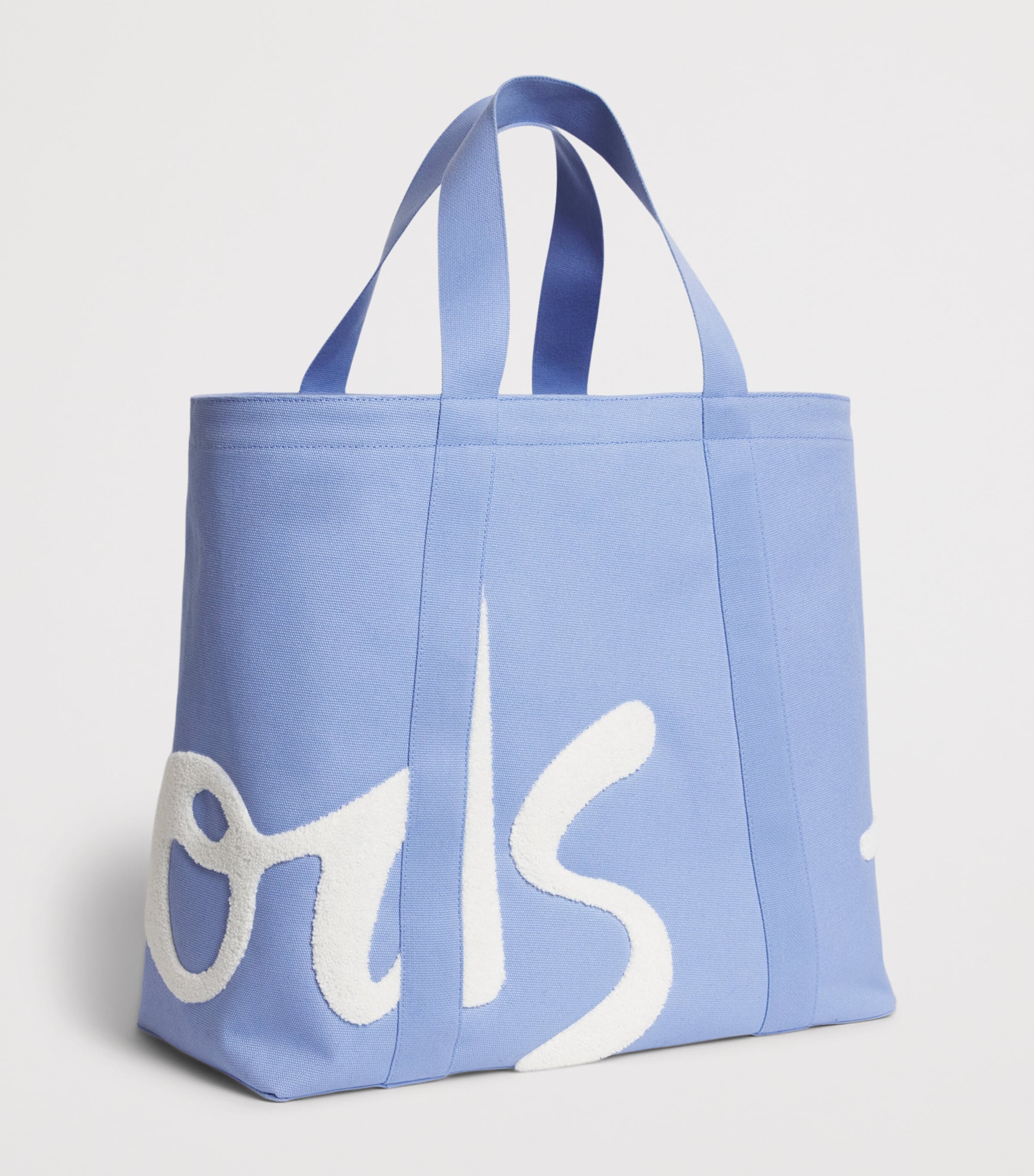 Harrods Blue Large Cotton Logo Tote Bag | Harrods SG