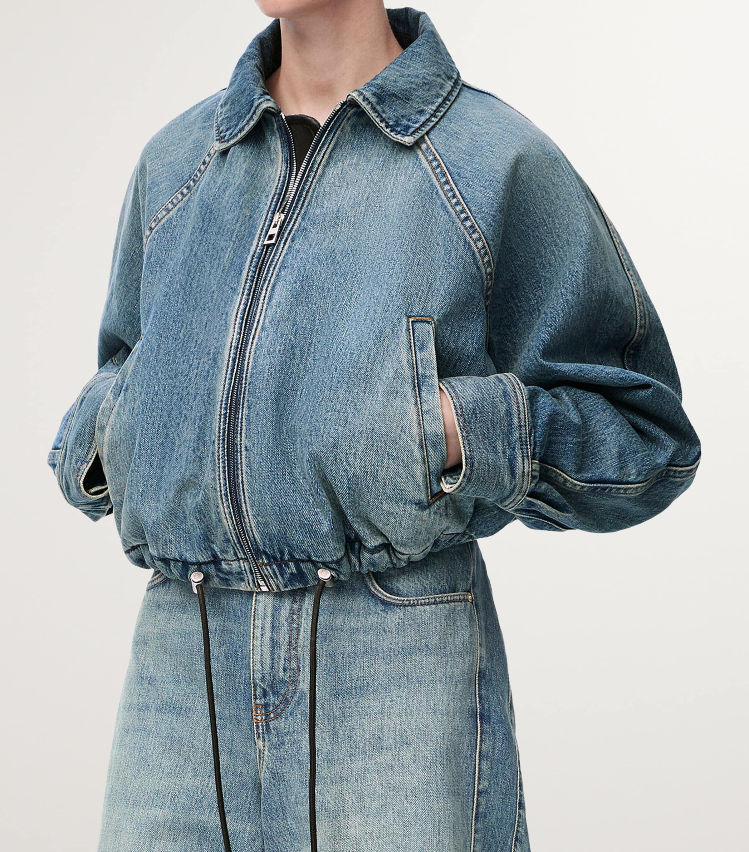 LOEWE Blue Balloon Denim Jacket | Harrods US