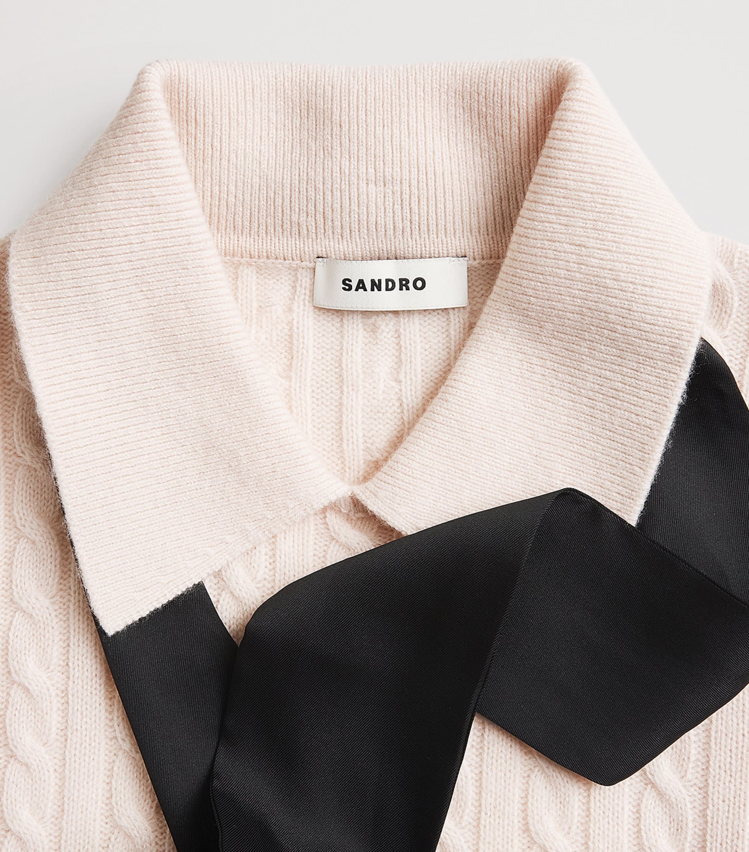 Sandro Paris Beige Virgin Wool-Cashmere Sweater | Harrods US
