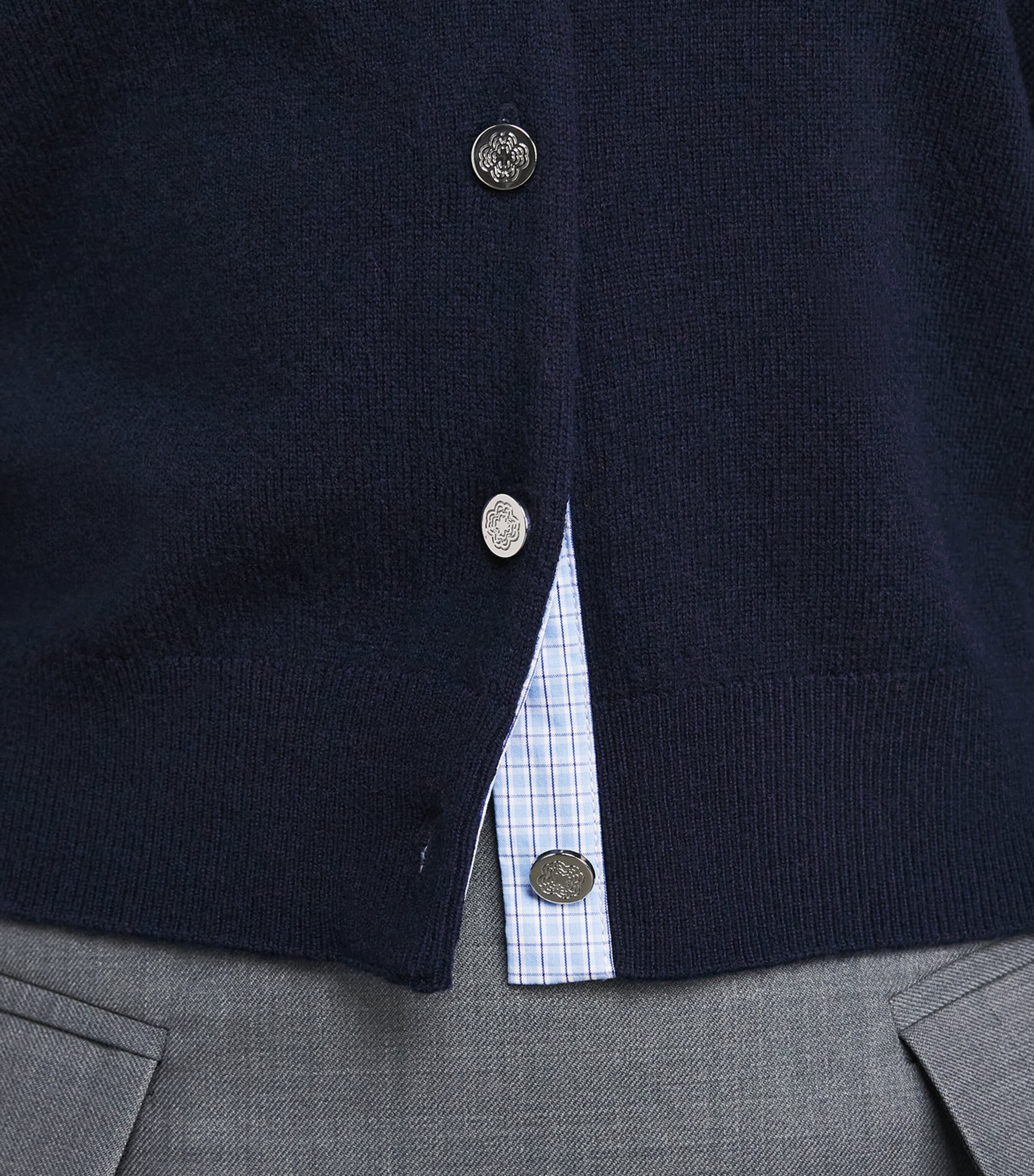 Maje Blue Wool-Cashmere Cardigan | Harrods AU