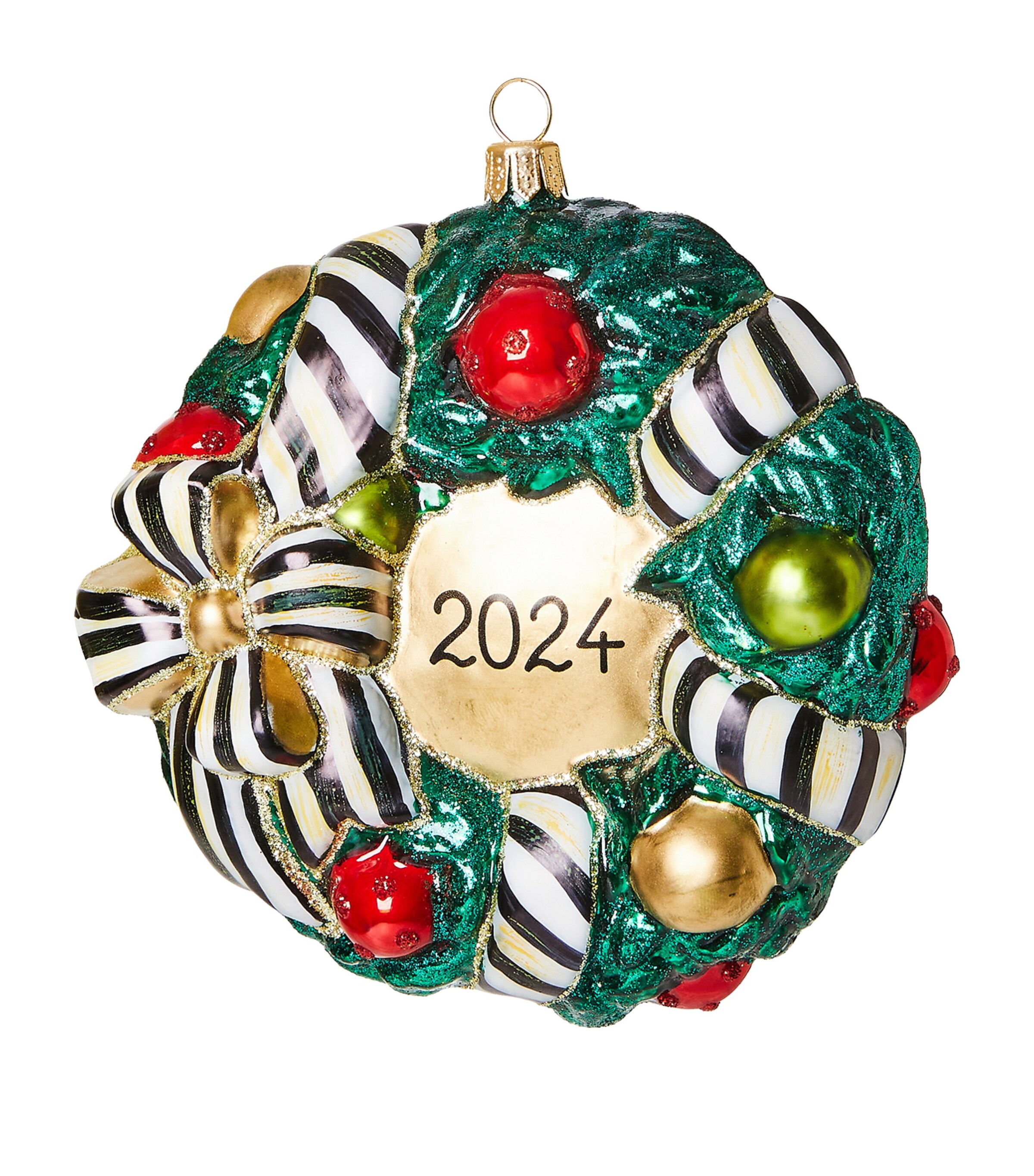 MacKenzie-Childs Glass Wreath Tree Decoration 2024 | Harrods UK