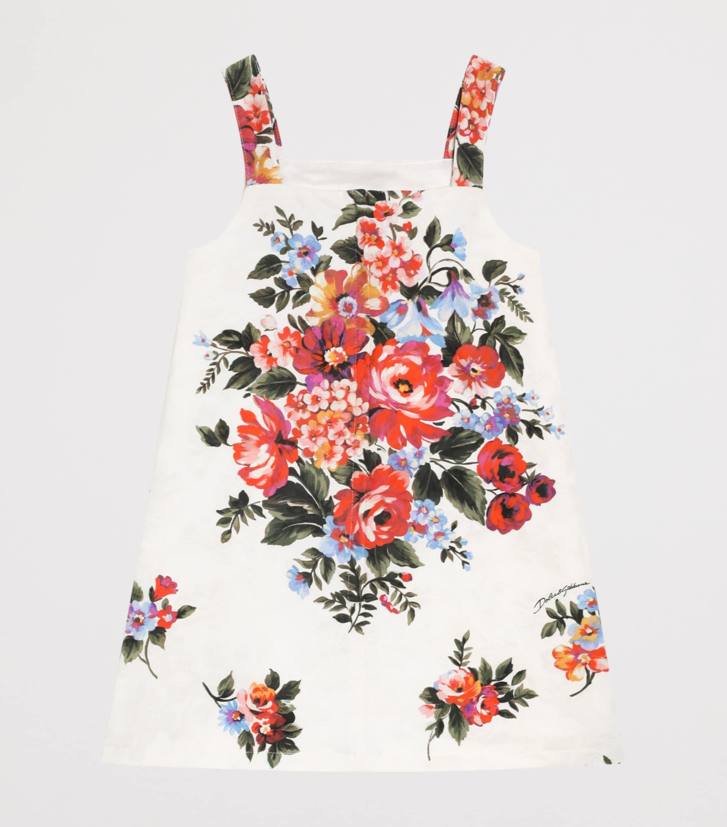 Dolce&Gabbana Kids Multi Flower Bouquet Print Dress (8-12+ Years ...