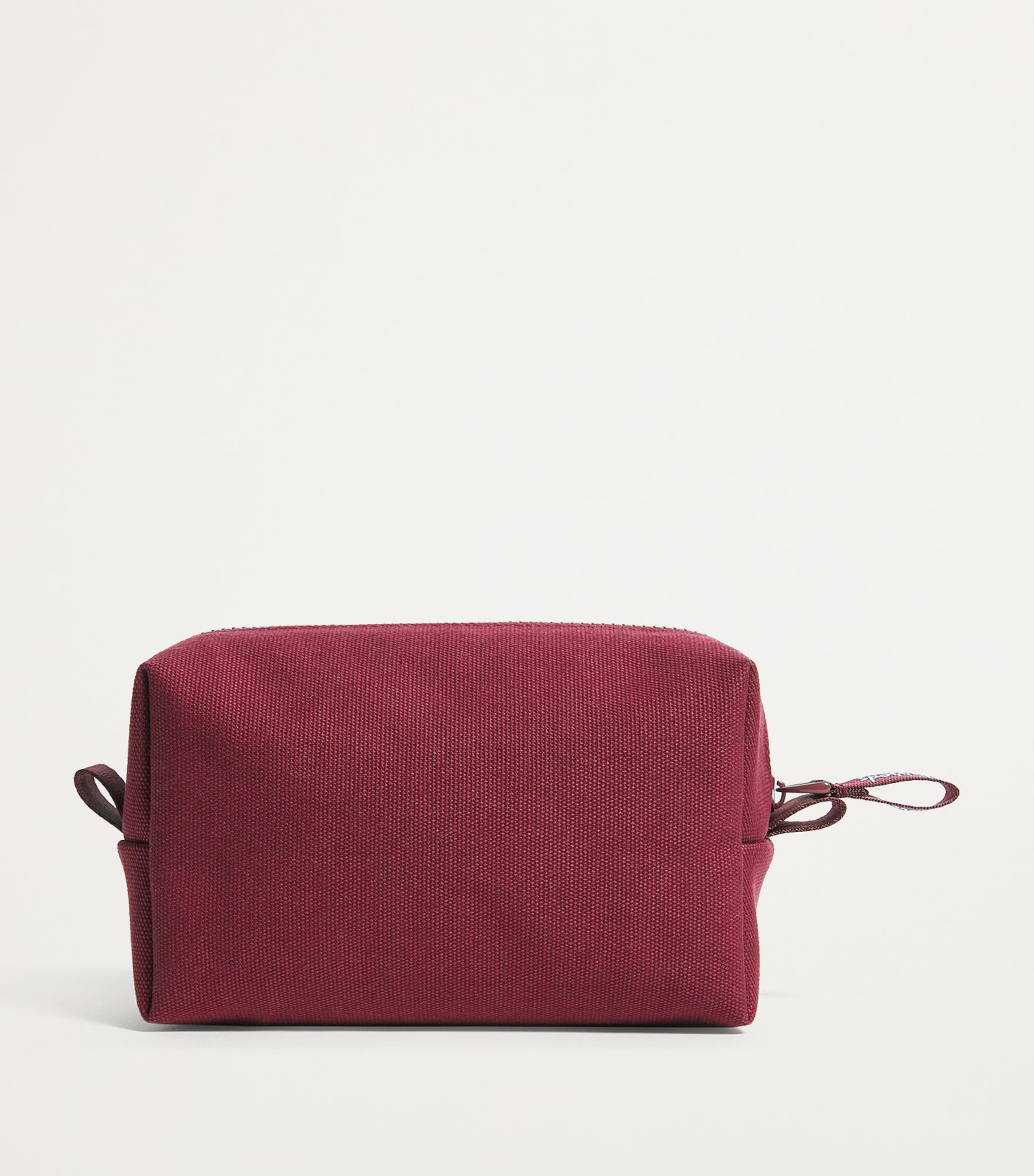 Harrods Burgundy Cotton Logo Cosmetics Bag | Harrods JP