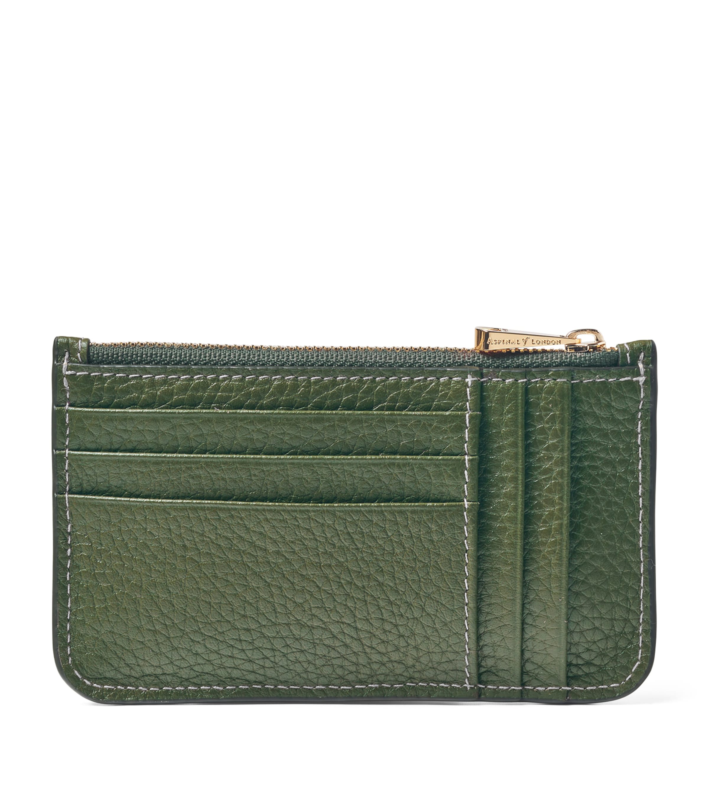 Aspinal Of London Green Leather Ella Card Holder | Harrods CA