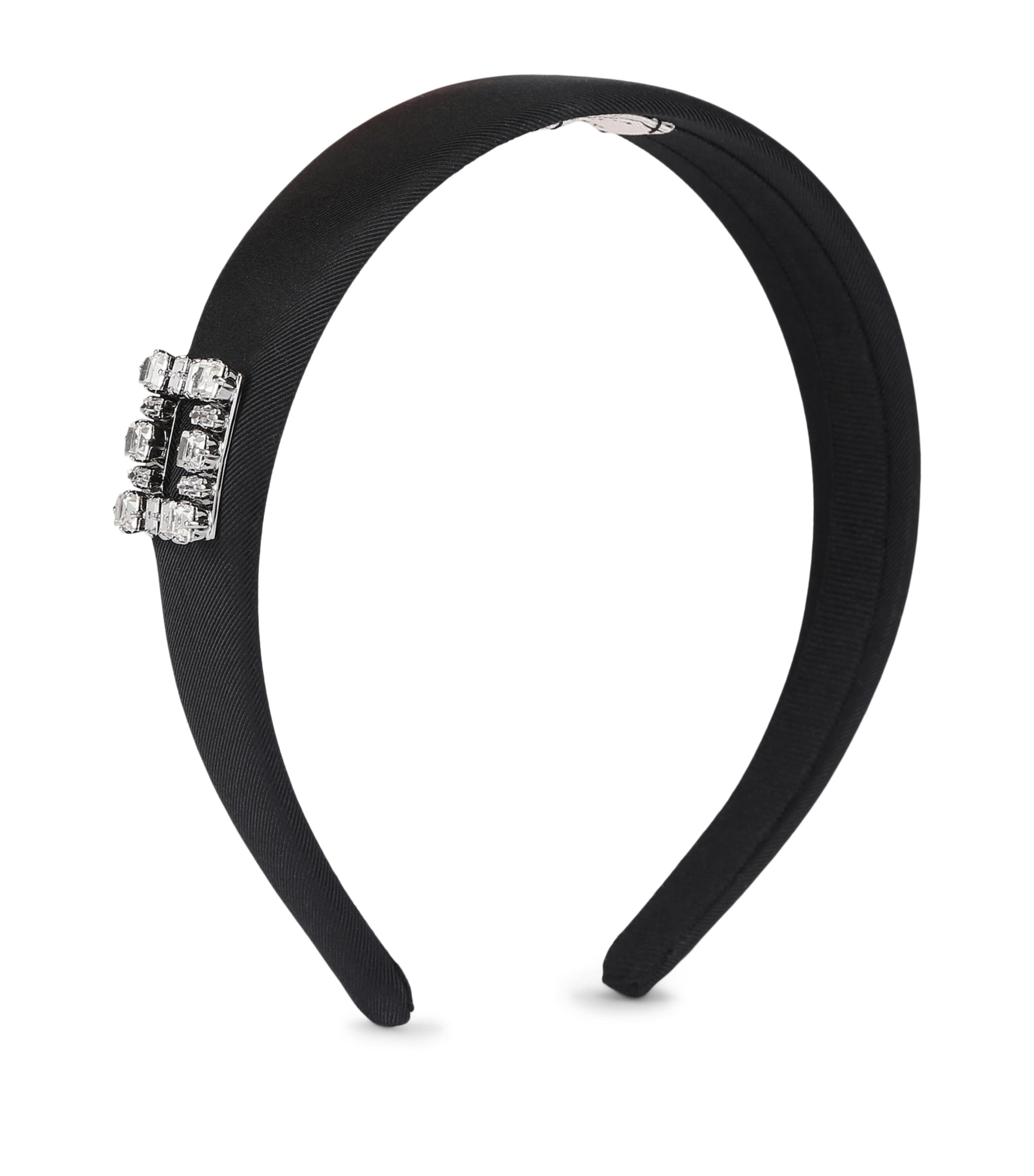 Roger Vivier Black Grosgrain Tres Vivier Headband | Harrods US