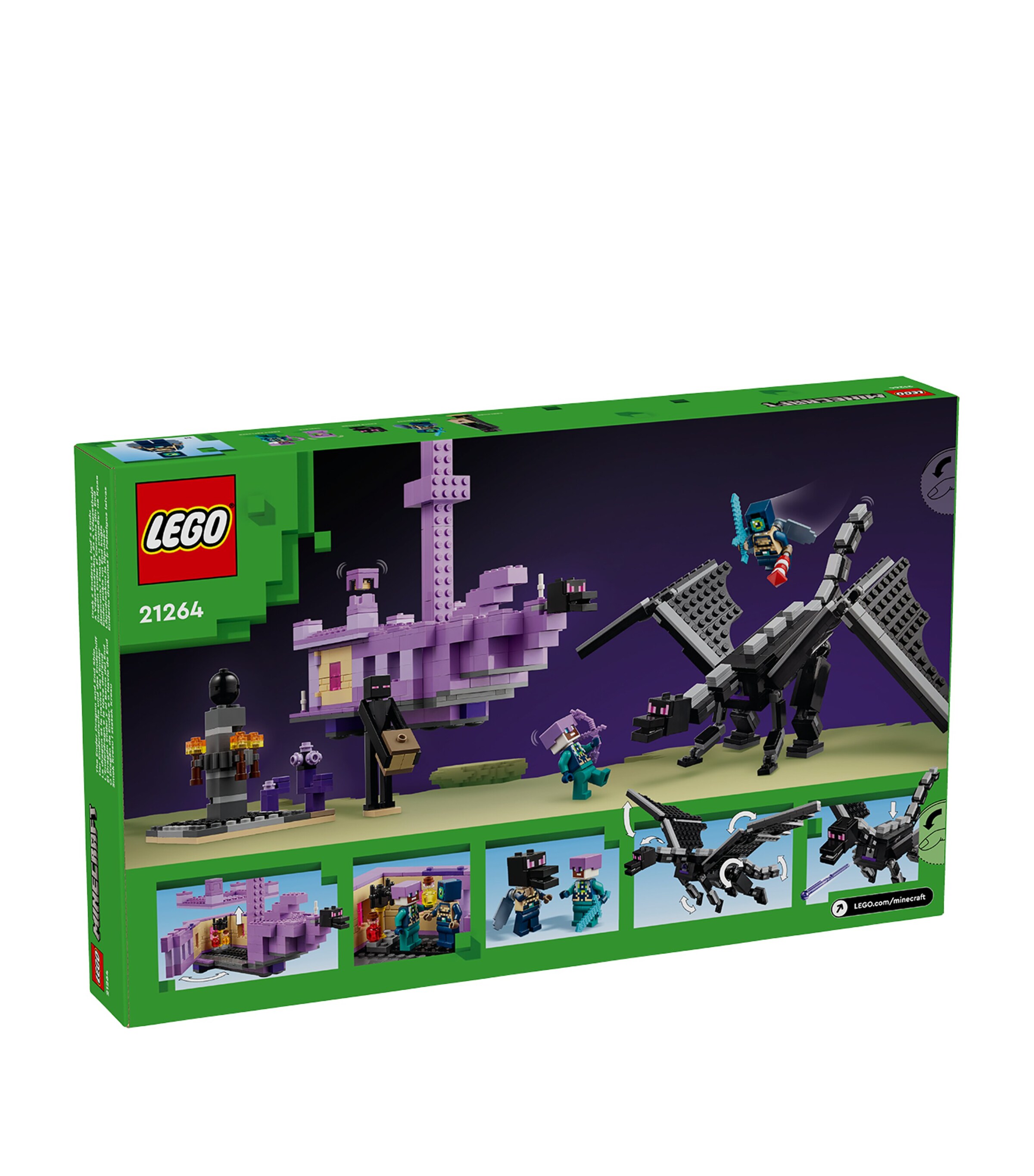 Lego Minecraft The Ender Dragon and End Ship 21264 | Harrods AU