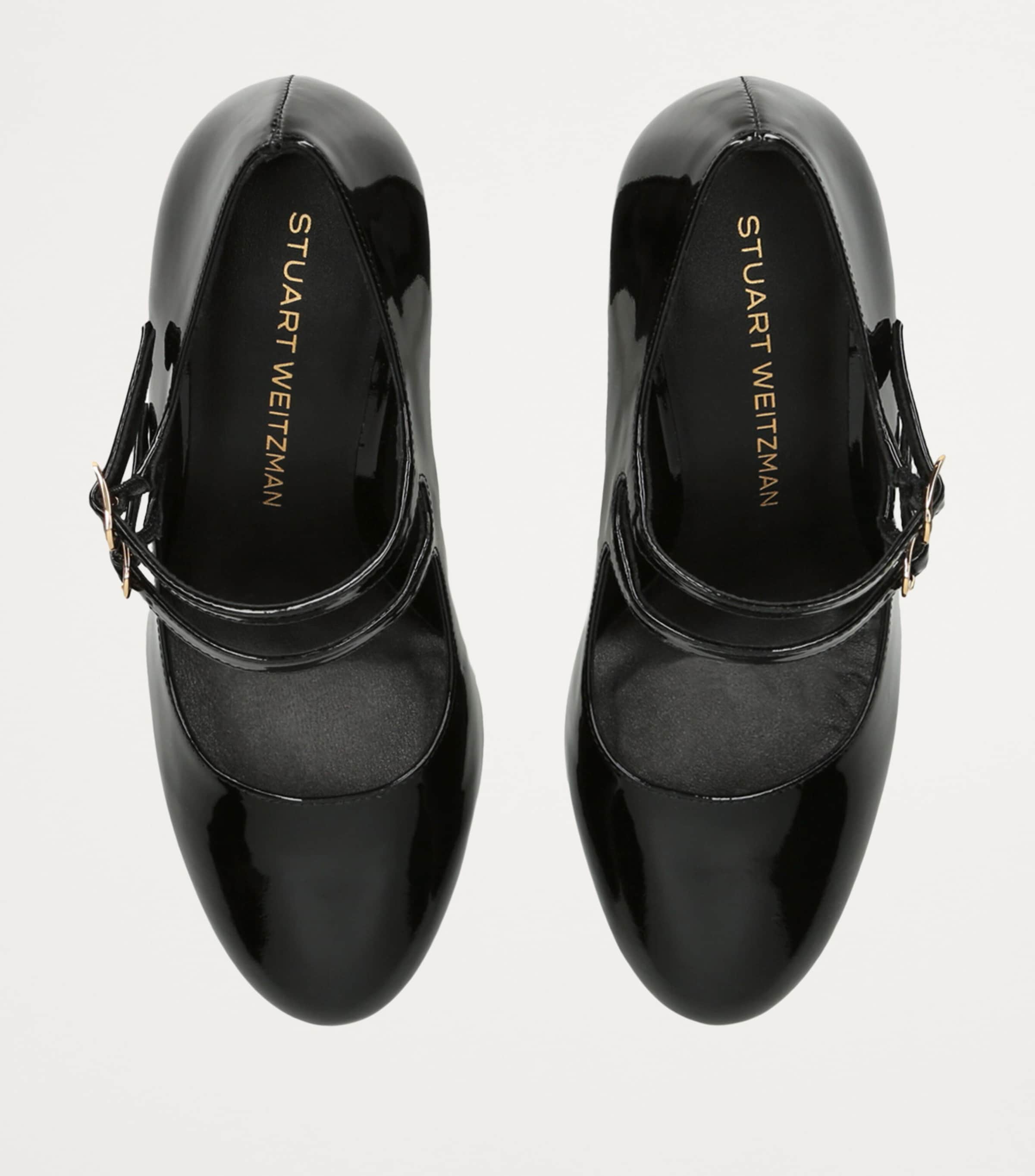 Stuart Weitzman Black Leather Posh Mary Jane Pumps 40 | Harrods US