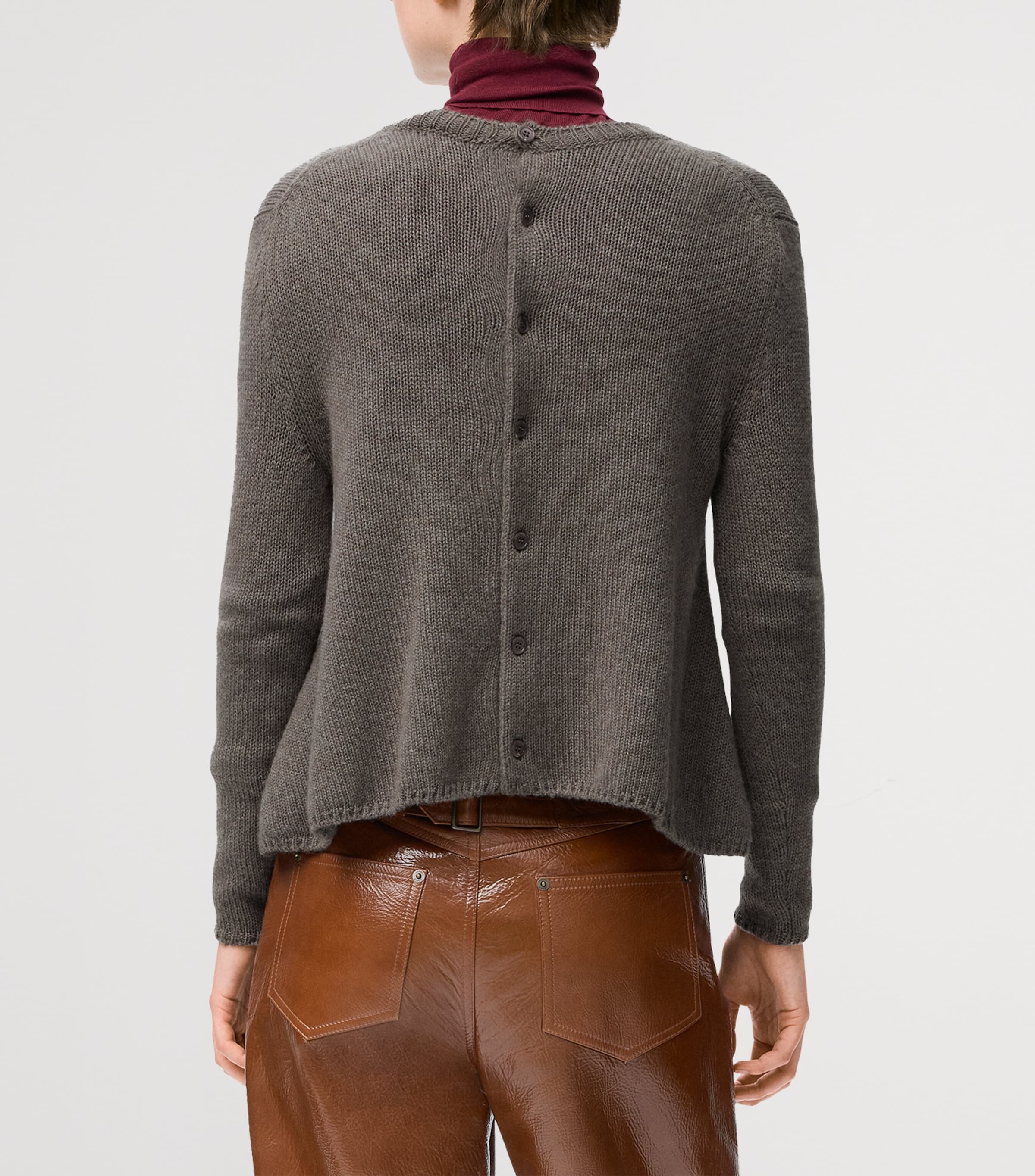 LOEWE Grey Cashmere Anagram Cardigan | Harrods IN