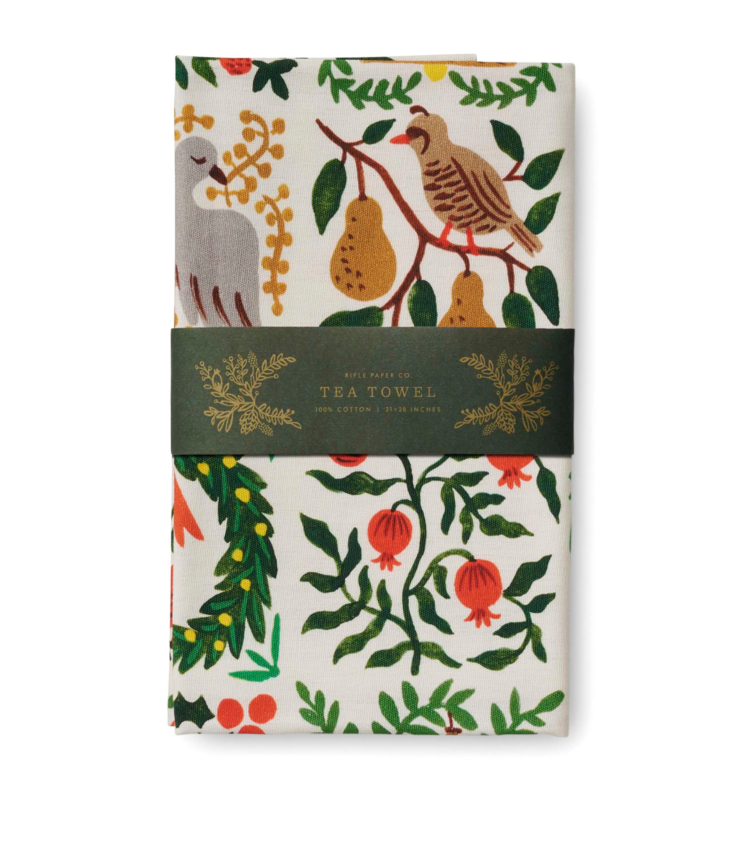 Rifle Paper Co. Multi Christmastide Tea Towel | Harrods US