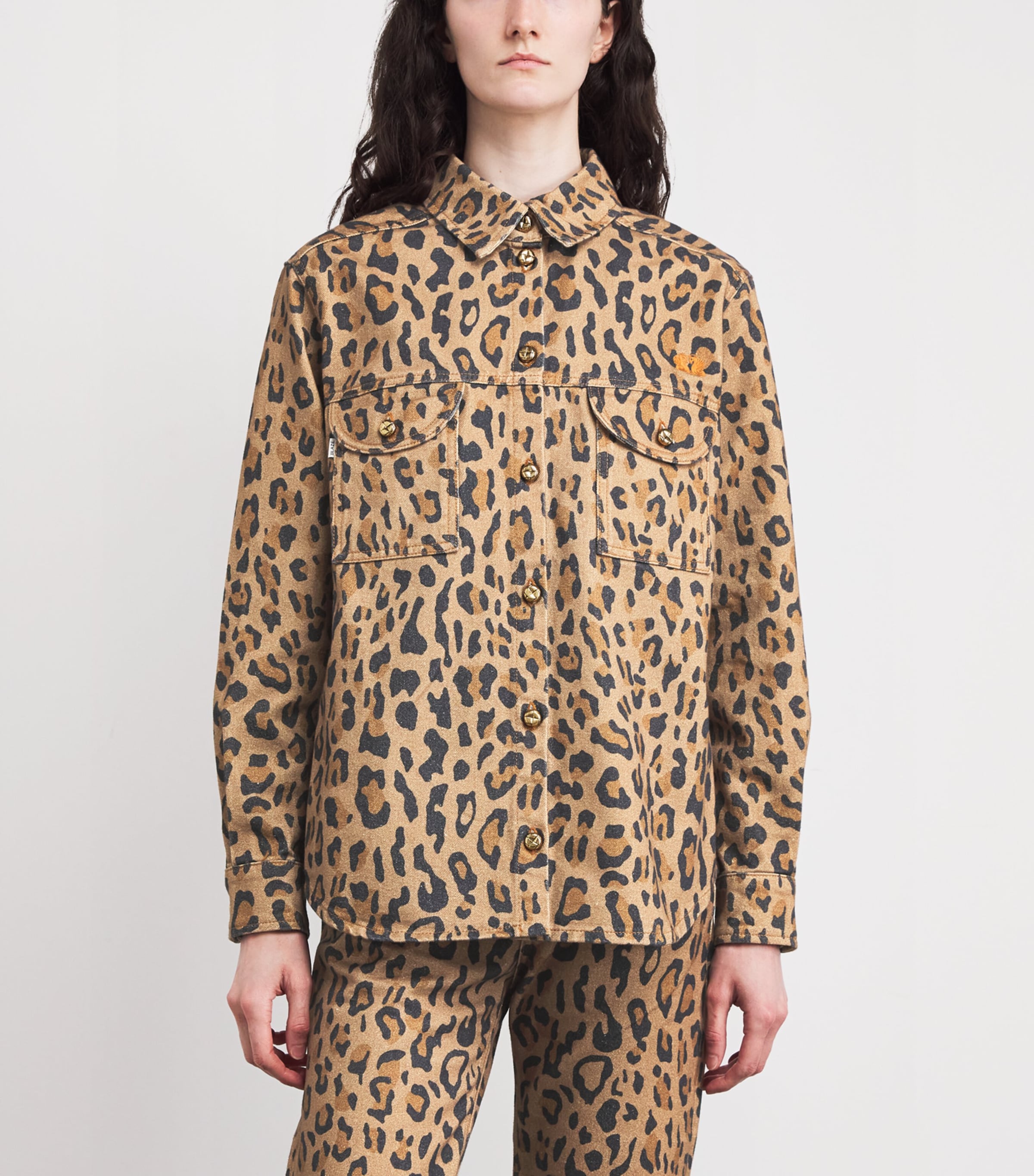 Blazé Milano Beige Simba Leopard Print High-Rise Jeans | Harrods AU