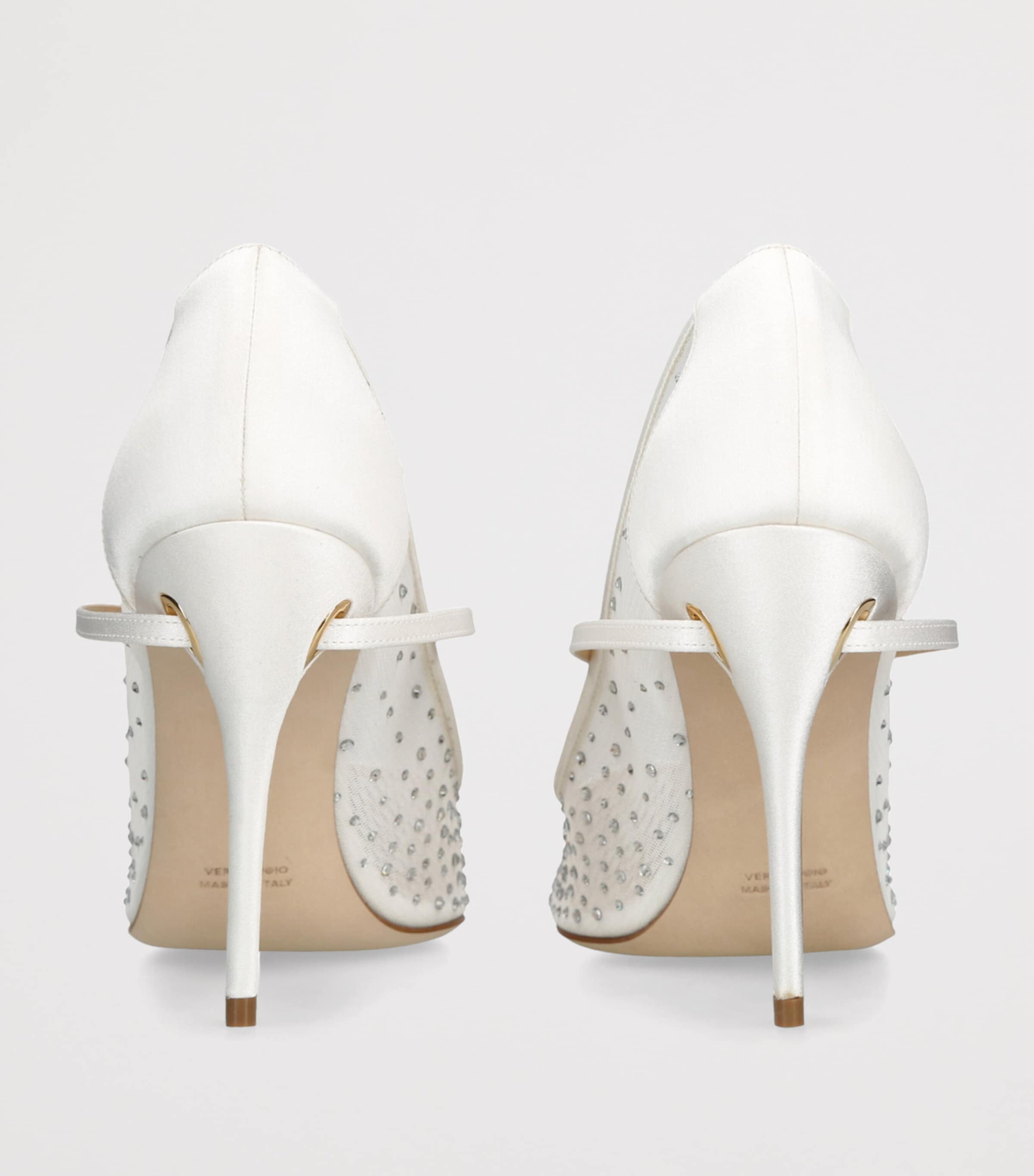 Jennifer Chamandi White Embellished Lorenzo Pumps 105 | Harrods CA
