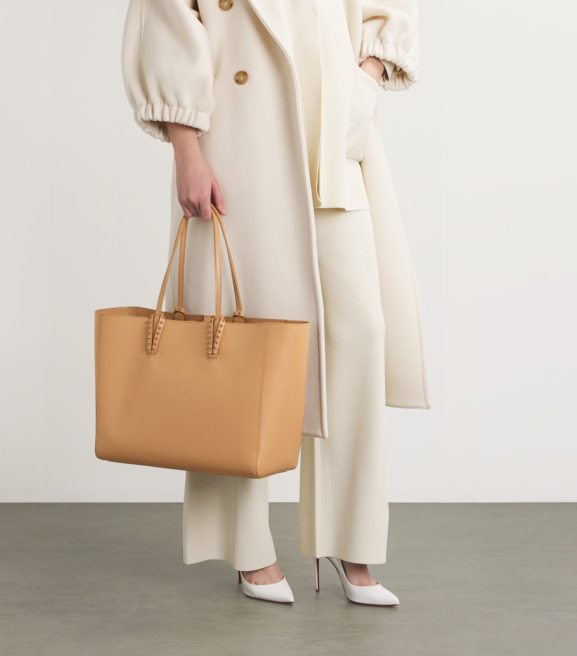 Christian Louboutin Red Cabata Large Leather Tote Bag | Harrods UK