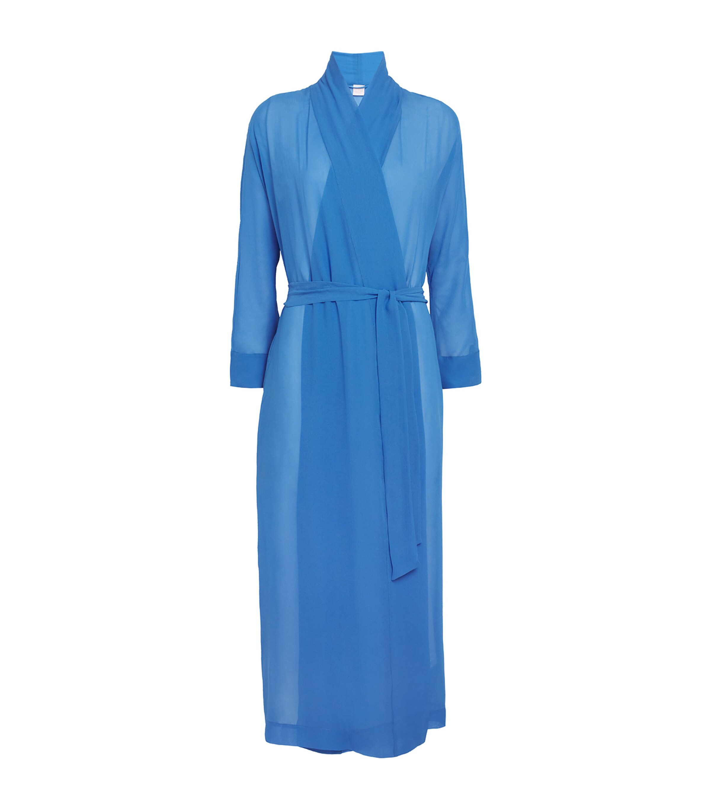 Loretta Caponi Blue Silk Georgette Cassandra Robe | Harrods UK