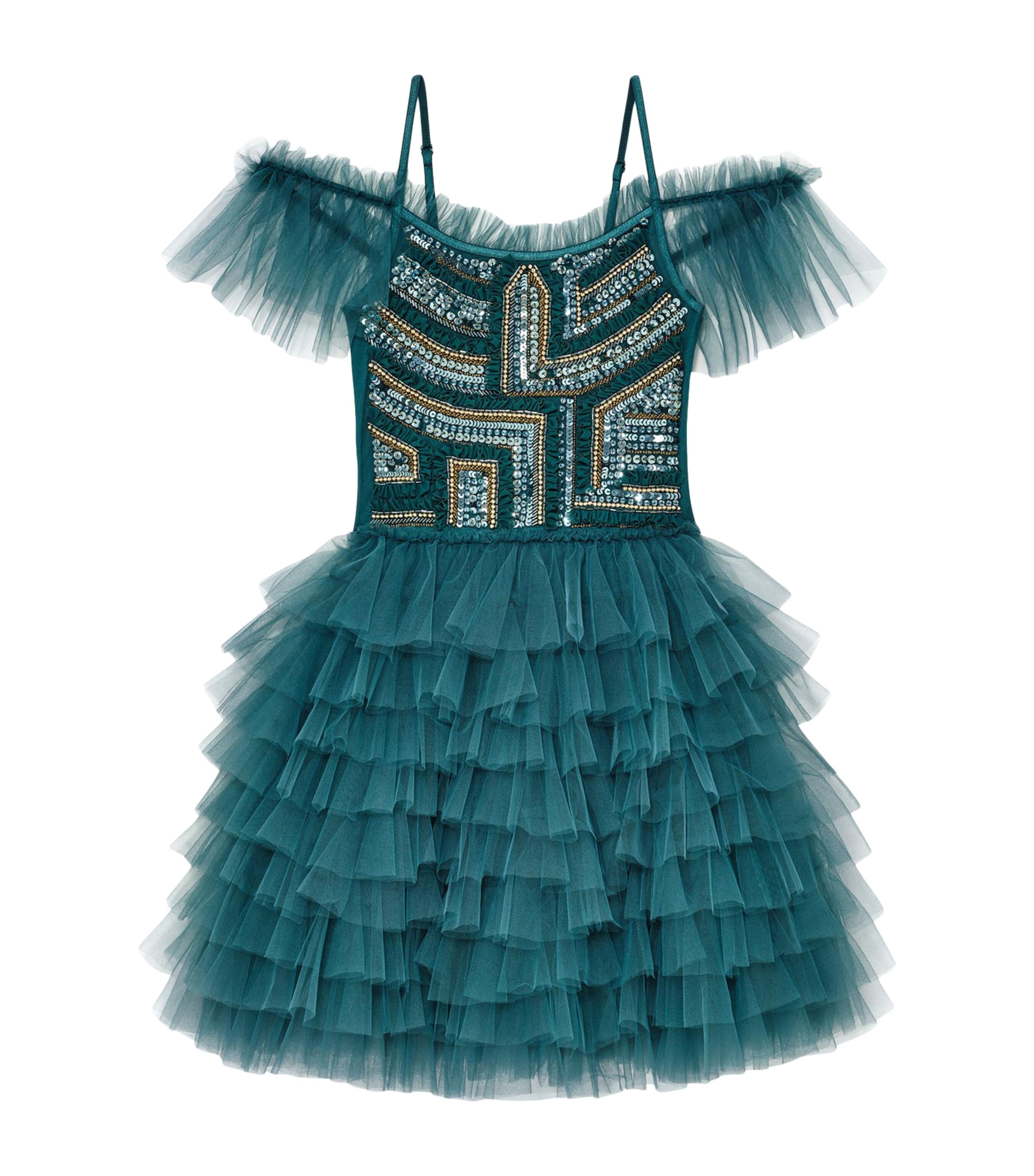 Tutu Du Monde Green Tulle Emerald Reverie Dress (2-11 Years) | Harrods US