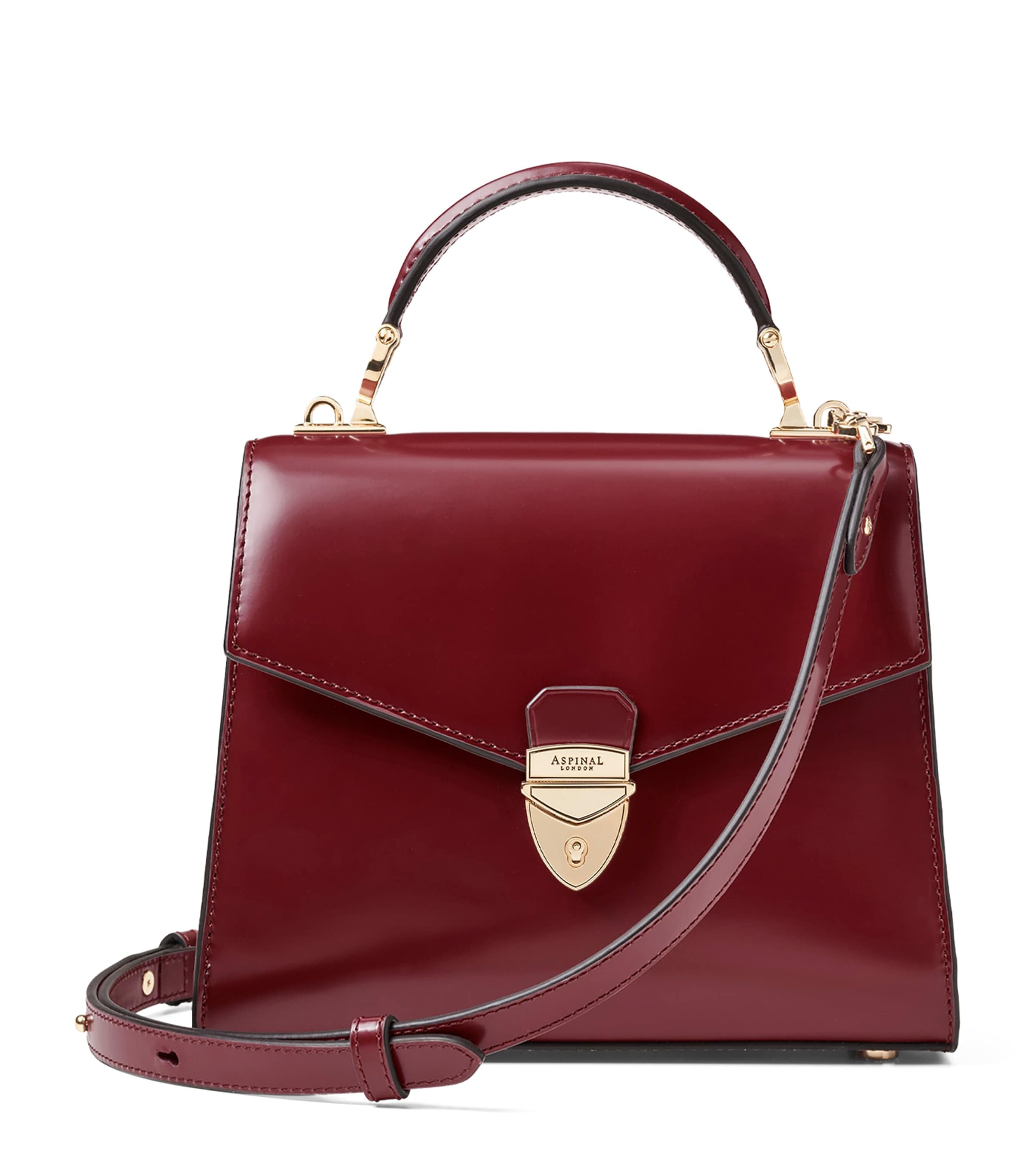 Aspinal Of London Burgundy Midi Mayfair 2 Top-Handle Bag | Harrods US
