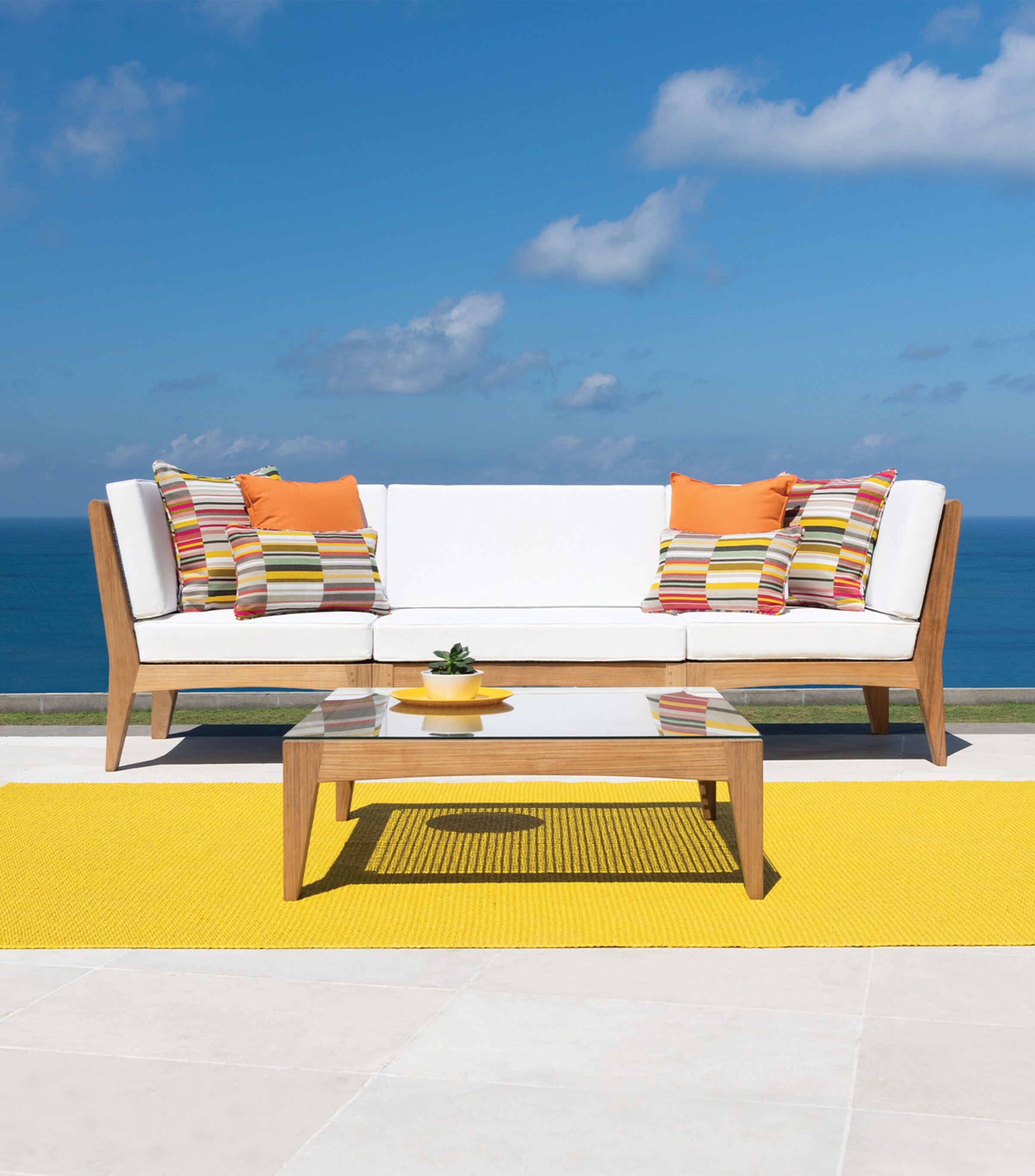 Indian Ocean Cove Modular Outdoor Corner Lounge Chair | Harrods UK