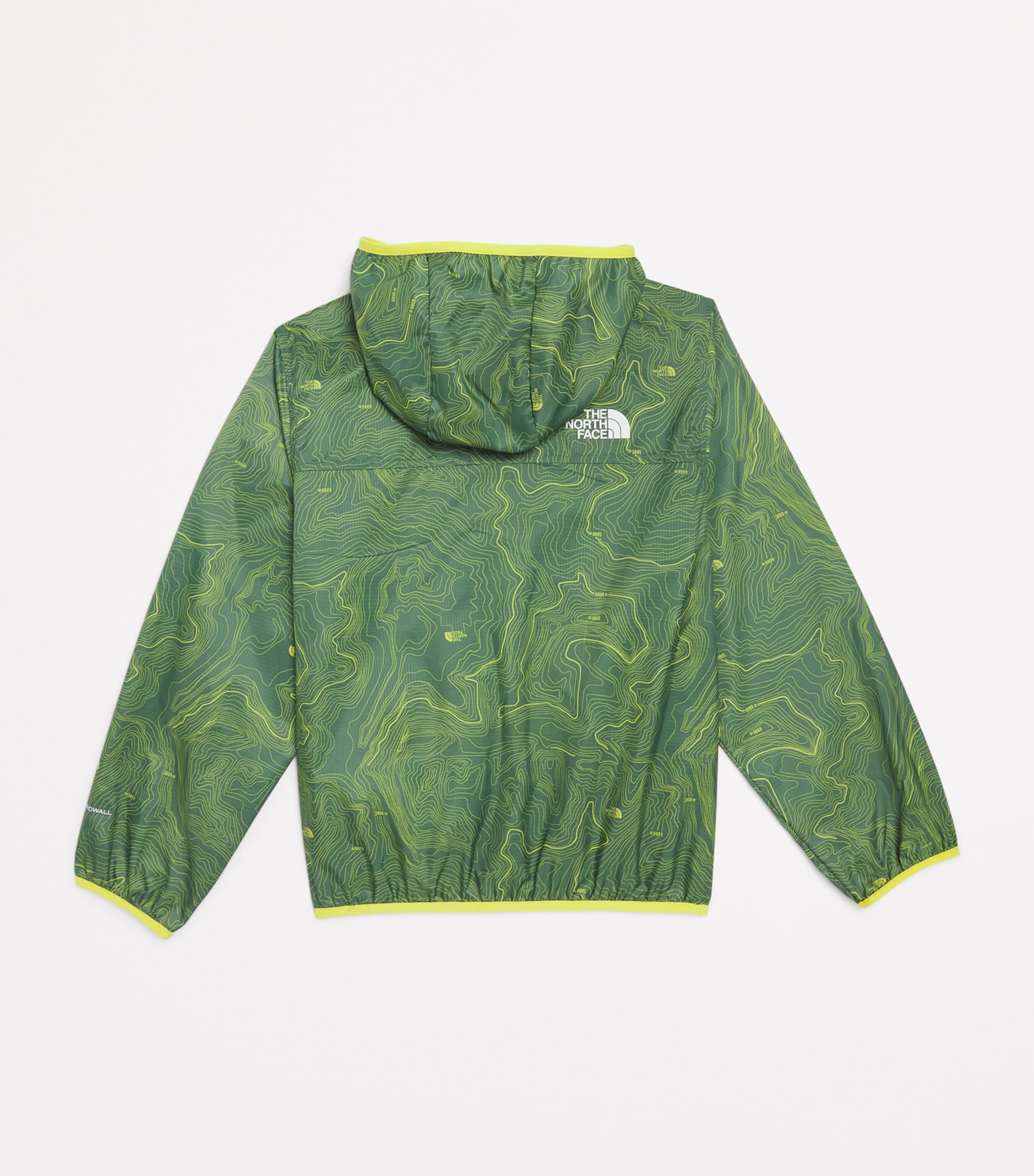 The North Face Green Topographic Print Cyclone Jacket (6-18 Years ...