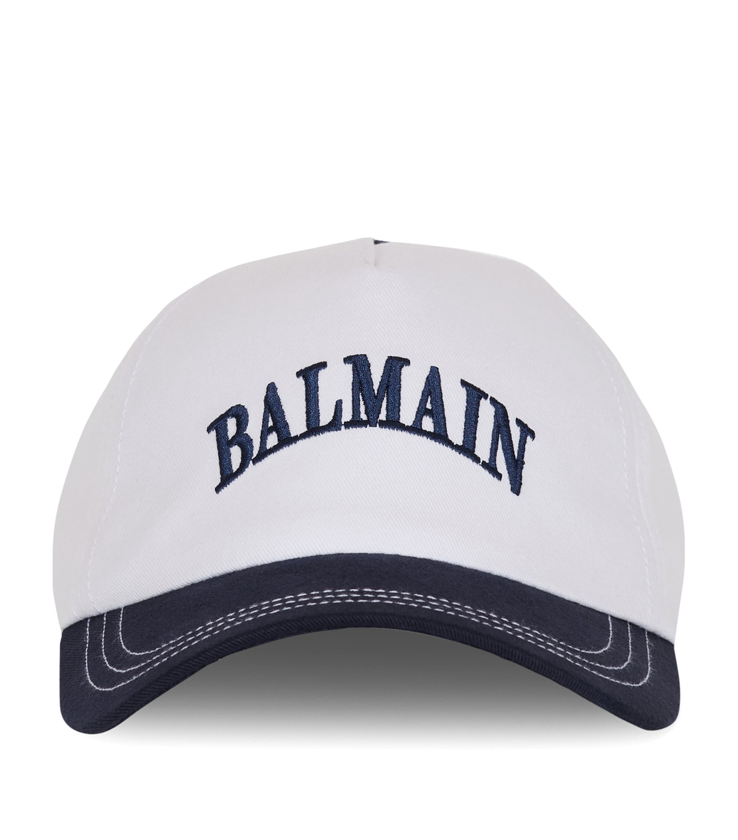 Balmain Navy Cotton Logo Baseball Cap | Harrods UK