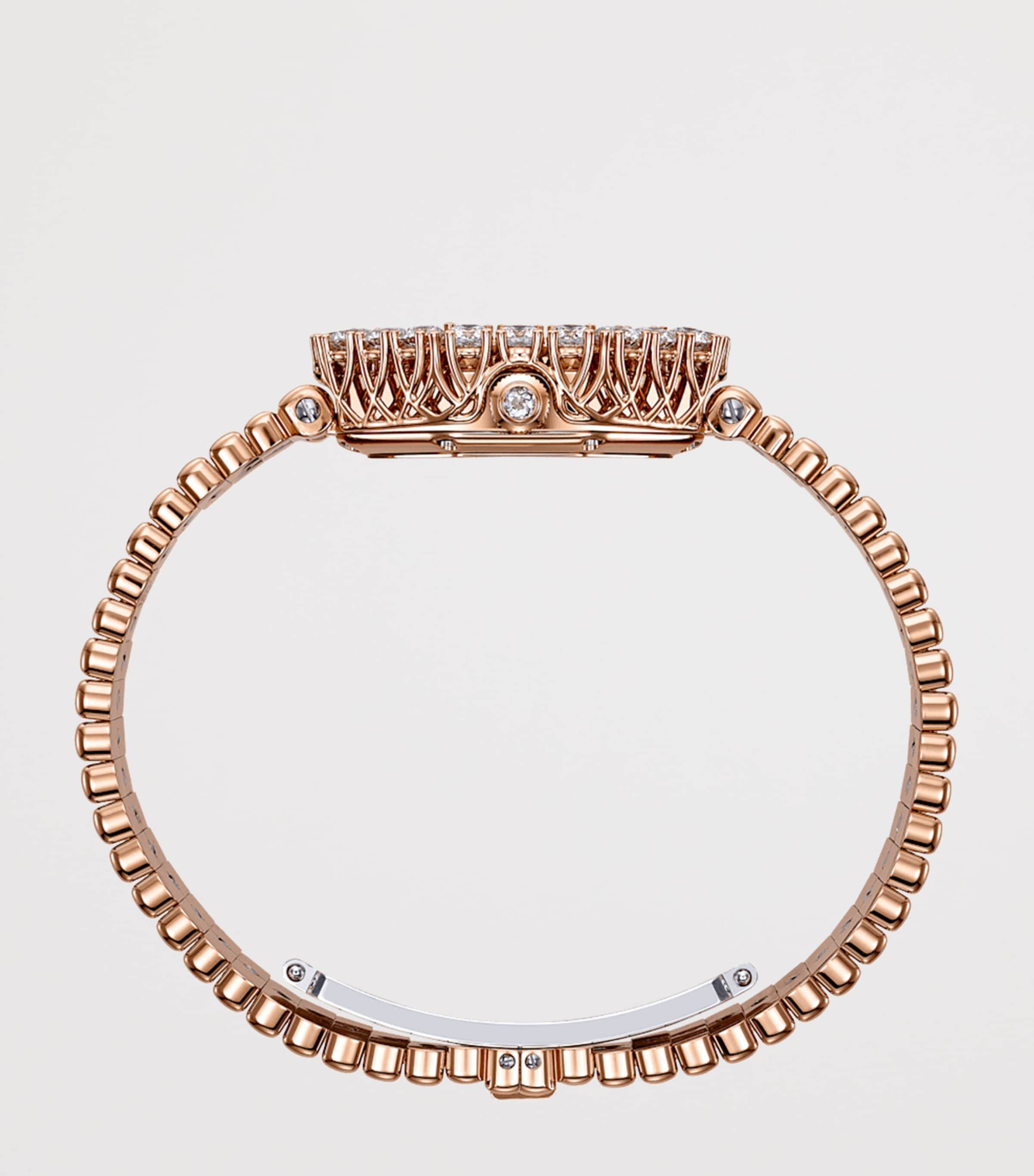 Chopard Rose Gold and Diamond Octagonal L'Heure du Diamant Watch 32mm ...