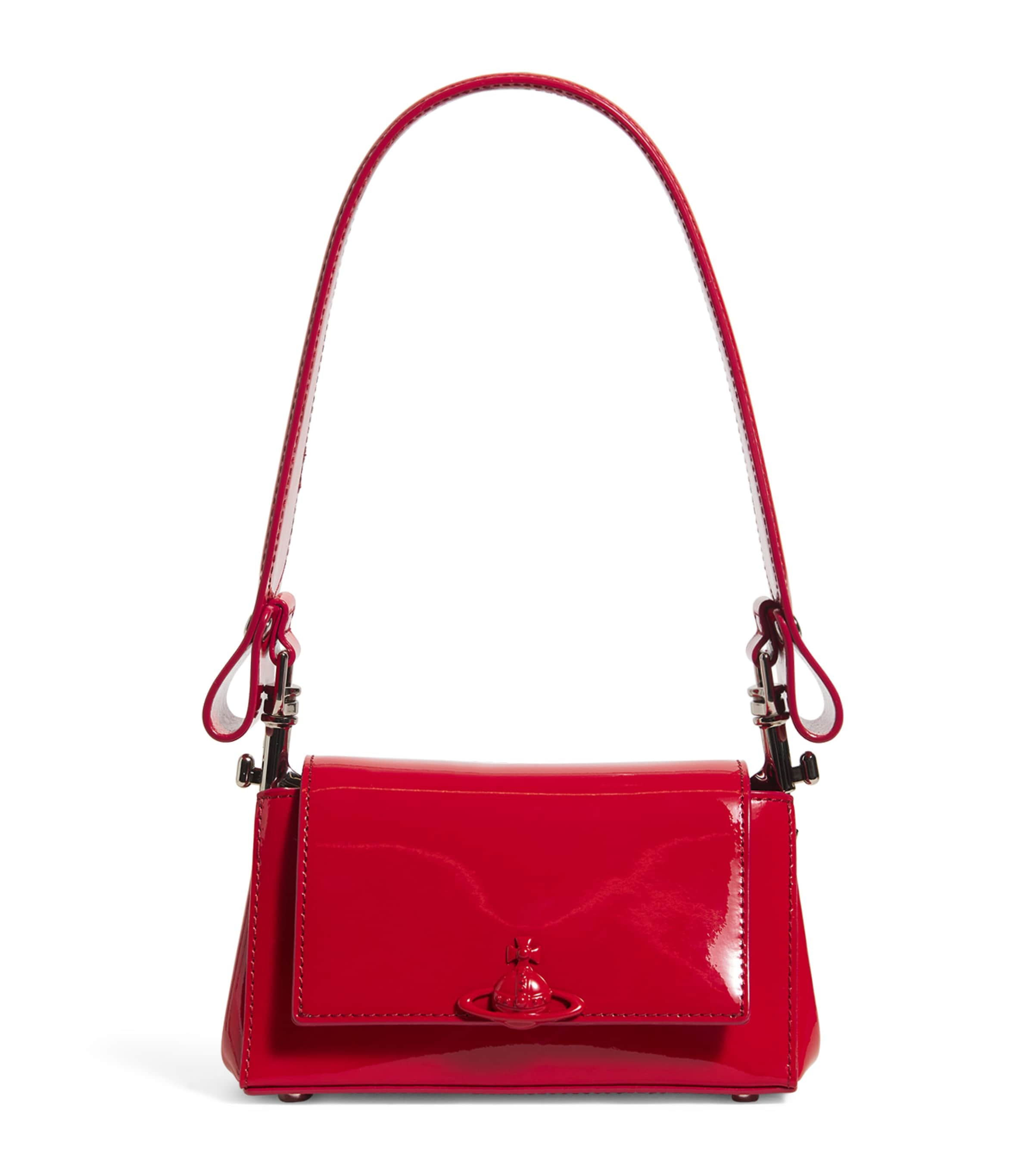 Vivienne Westwood Small Patent Leather Hazel Top-Handle Bag | Harrods HK