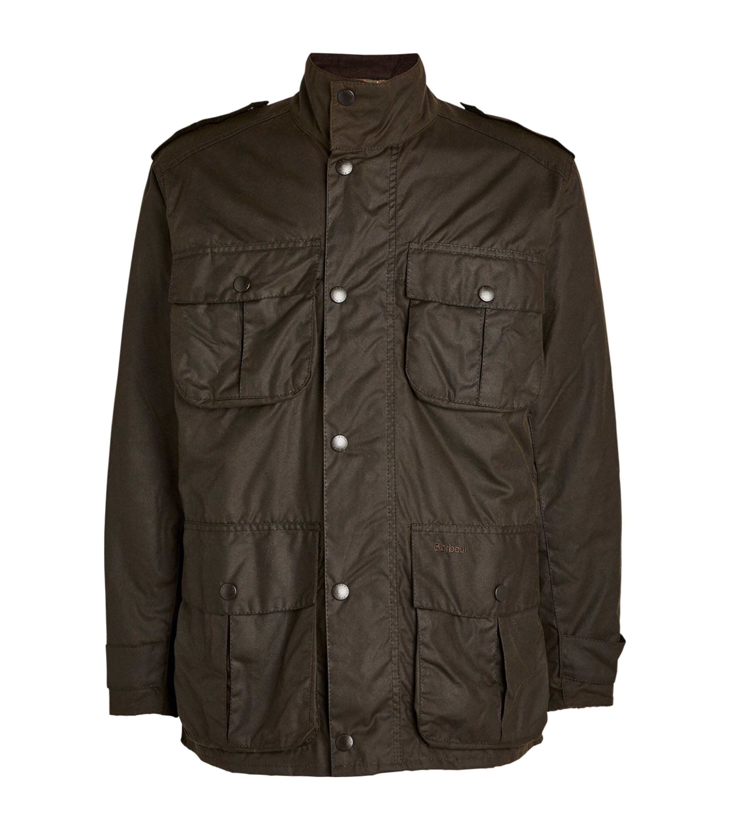 Barbour Green Waxed Trooper Jacket | Harrods UK