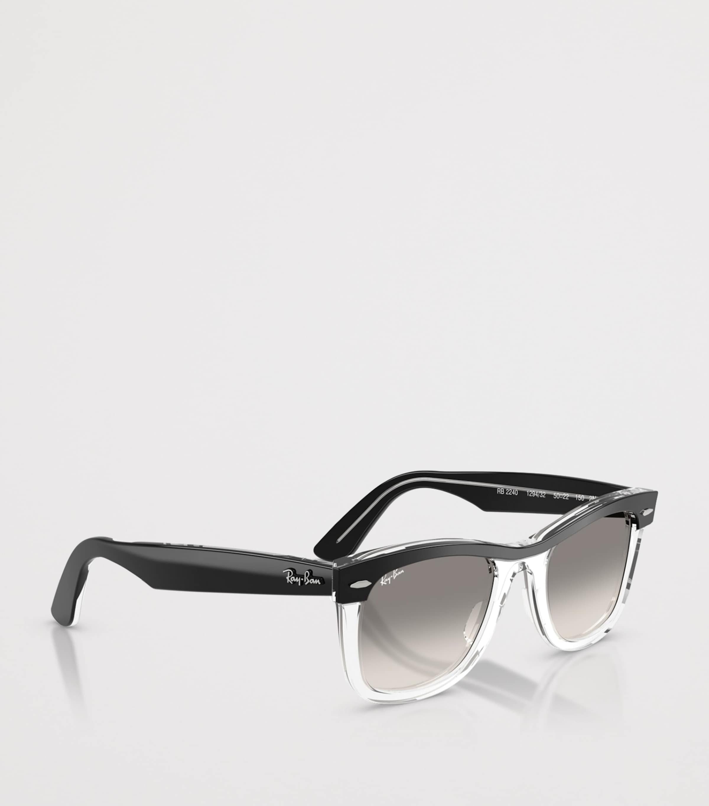 Ray-Ban Black Wayfarer Street Neat Square Sunglasses | Harrods ES