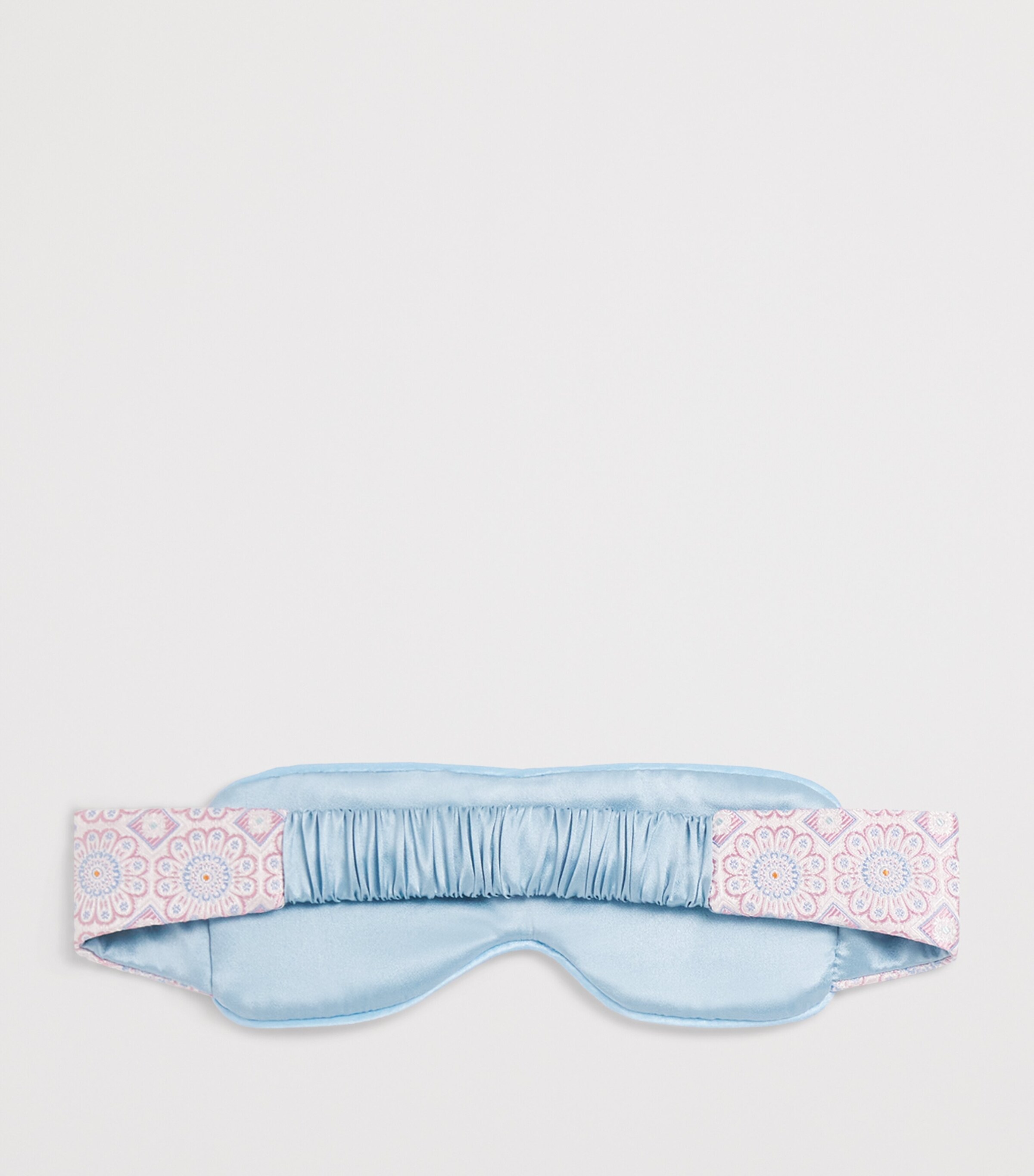 Daniel Hanson Pink Silk Daisy Medallion Jacquard Eye Mask | Harrods AU