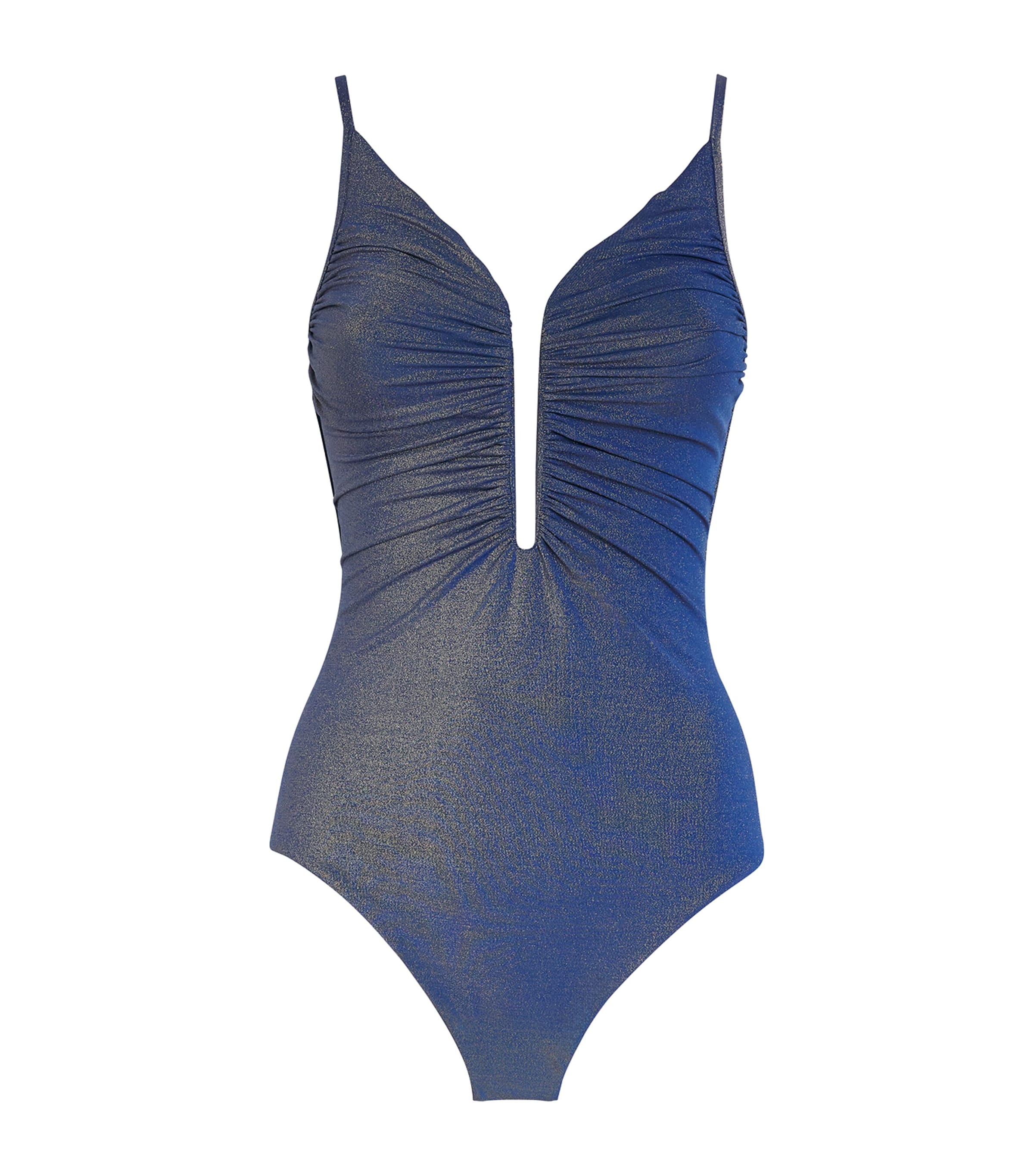 Zimmermann Tallow Metallic Swimsuit | Harrods US