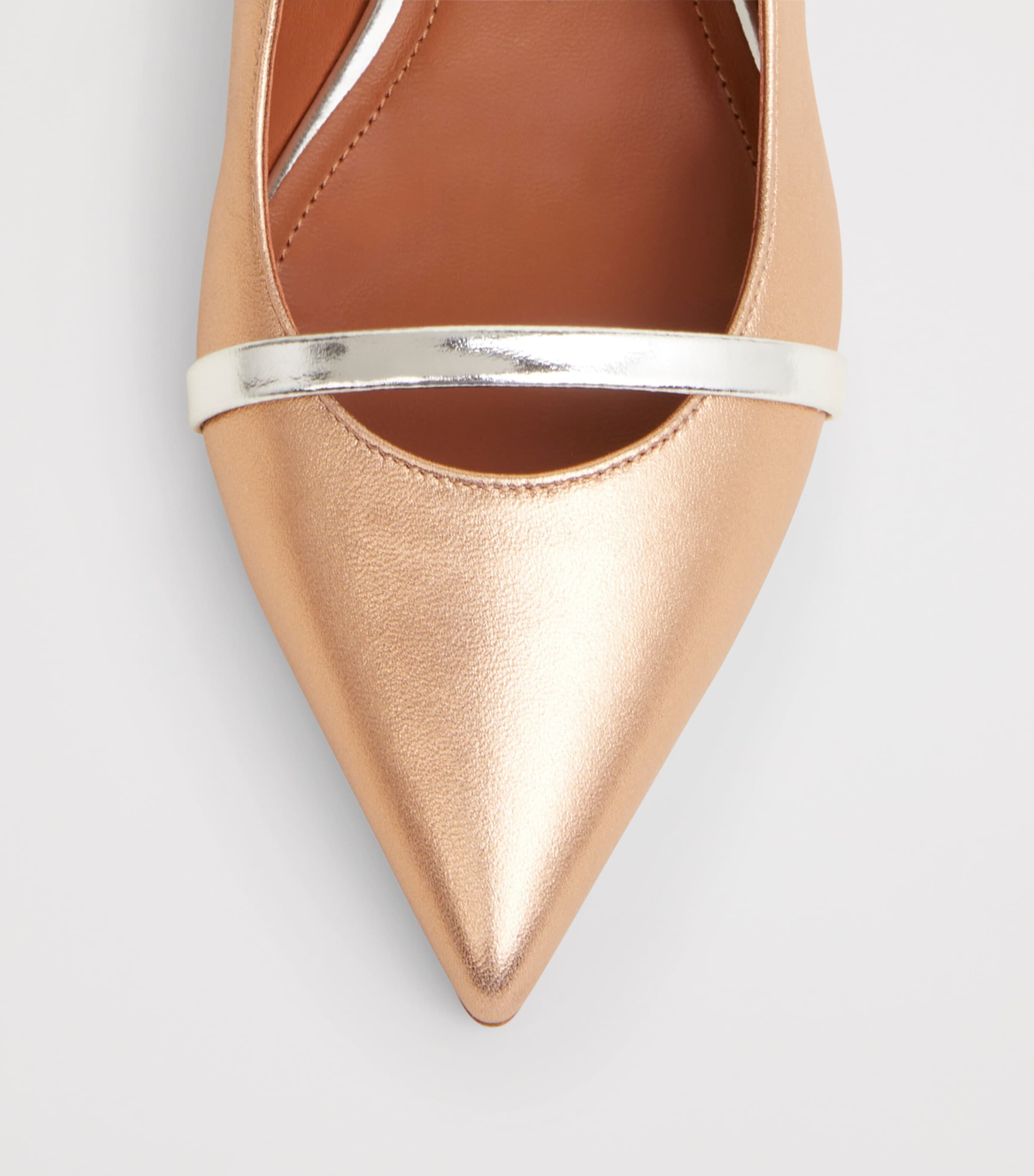 Malone Souliers Gold Metallic Leather Maureen Mules | Harrods US