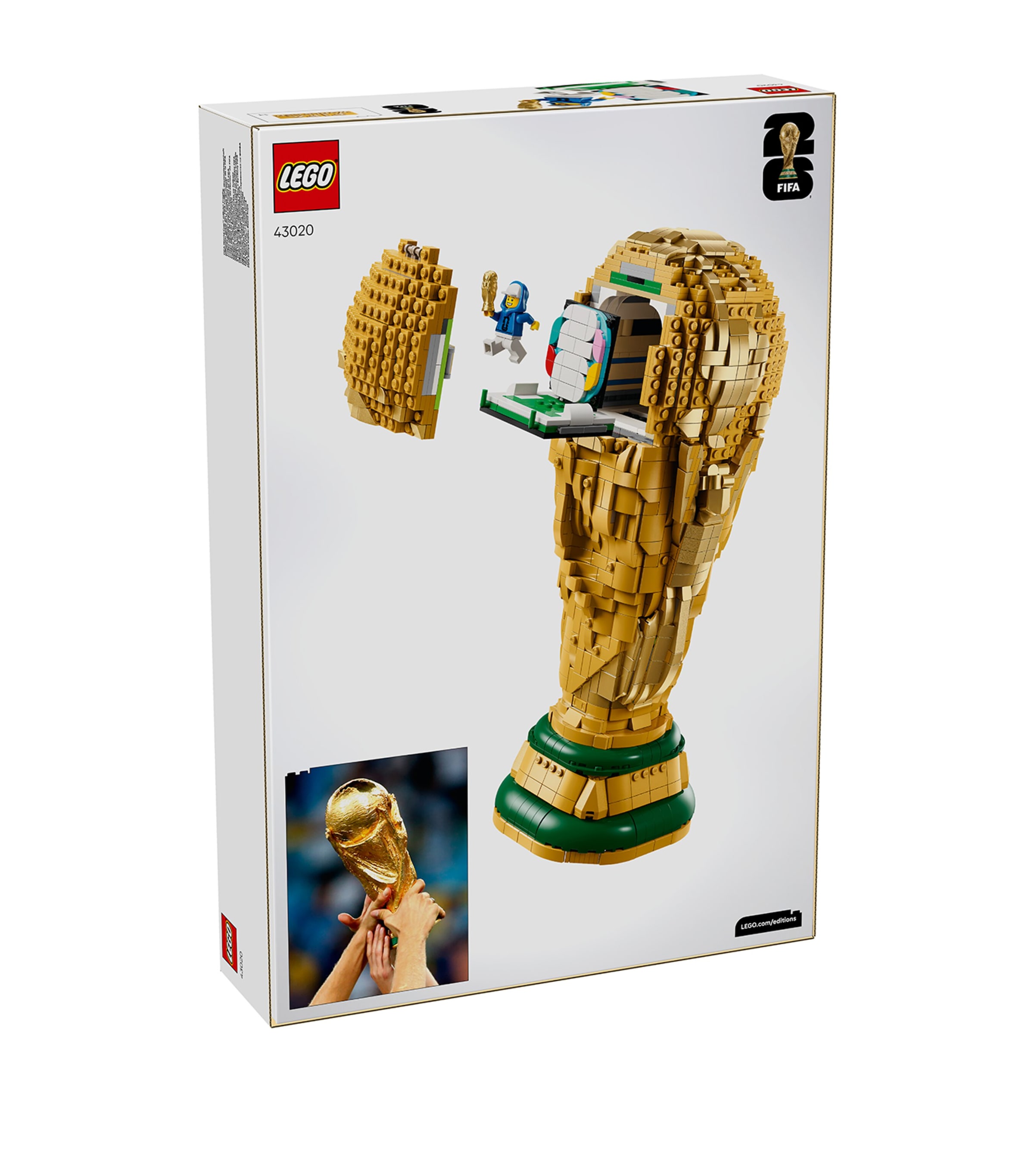 Lego LEGO Editions FIFA World Cup Official Trophy 43020 | Harrods UK