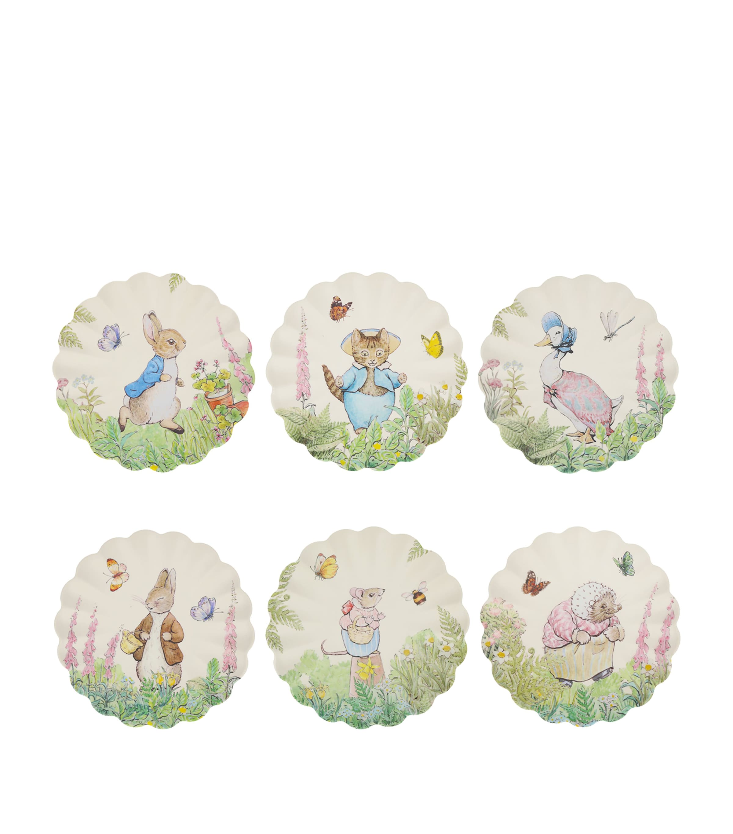 Meri Meri Multi Set of 6 Melamine Peter Rabbit Plates (20cm) | Harrods US