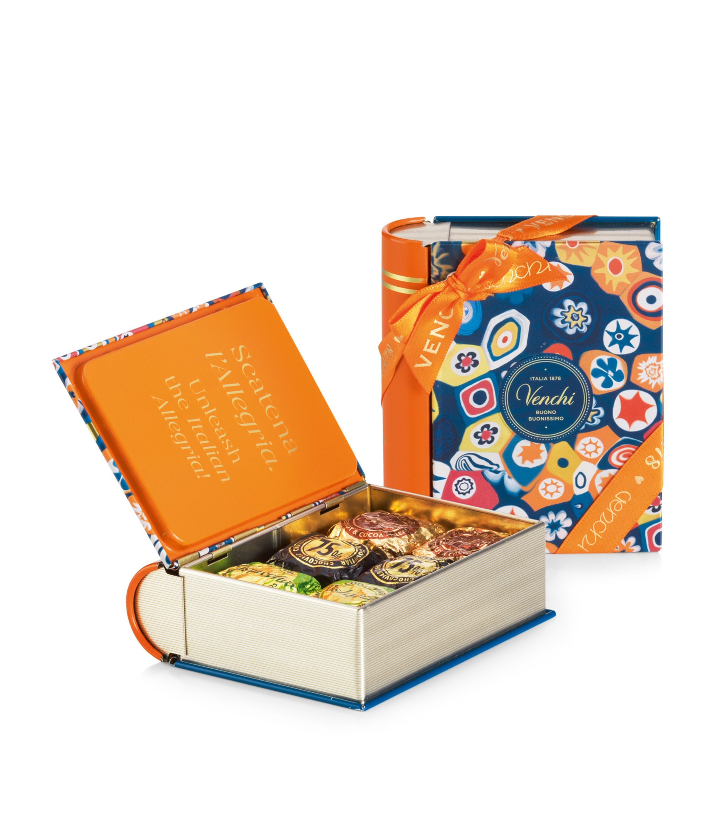 Venchi 1878 Mini Book Murrine Chocoviar Dark Chocolate Gift Box (115g ...