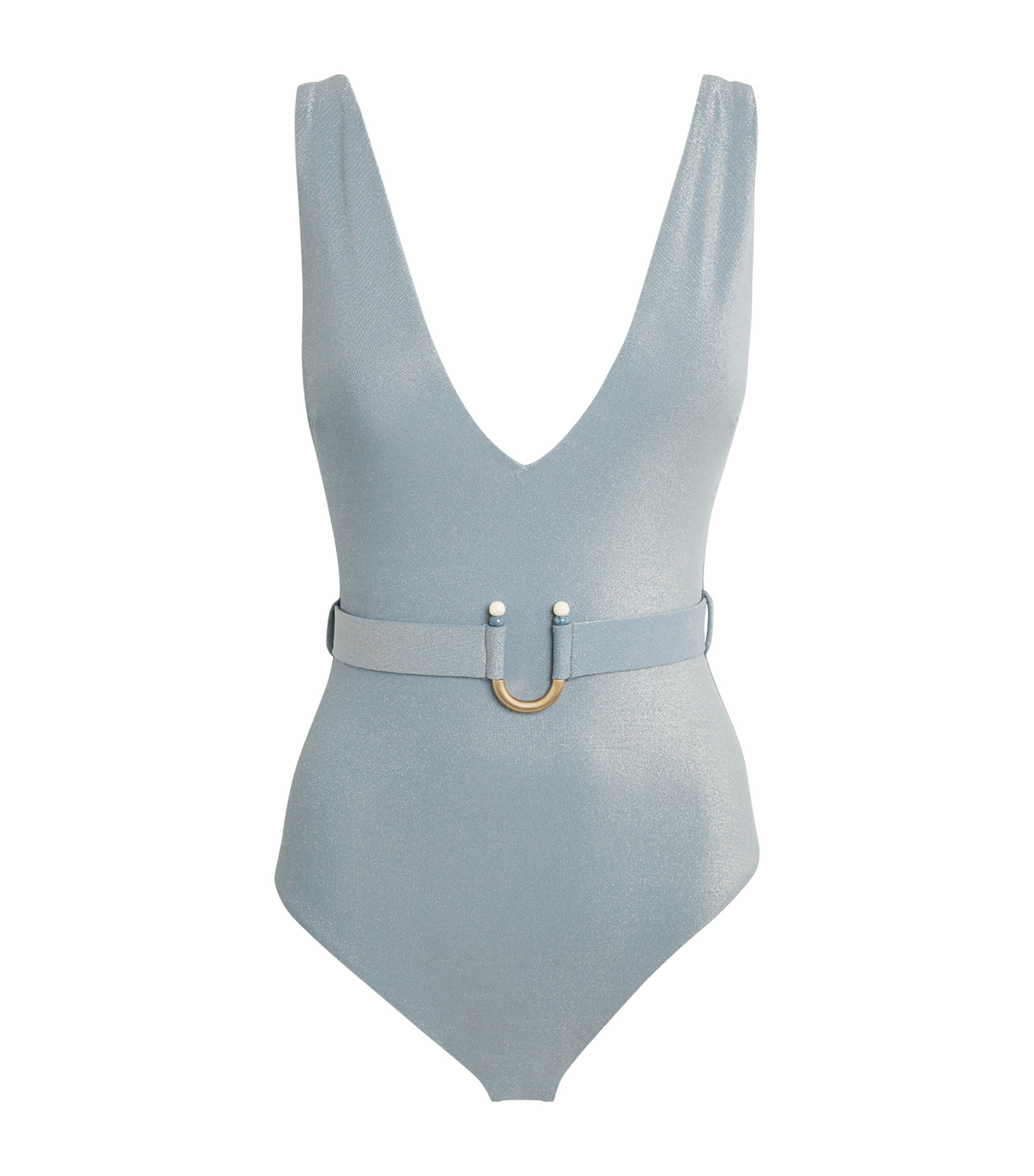 Zimmermann Metallic Plunge Waverly Swimsuit | Harrods HK