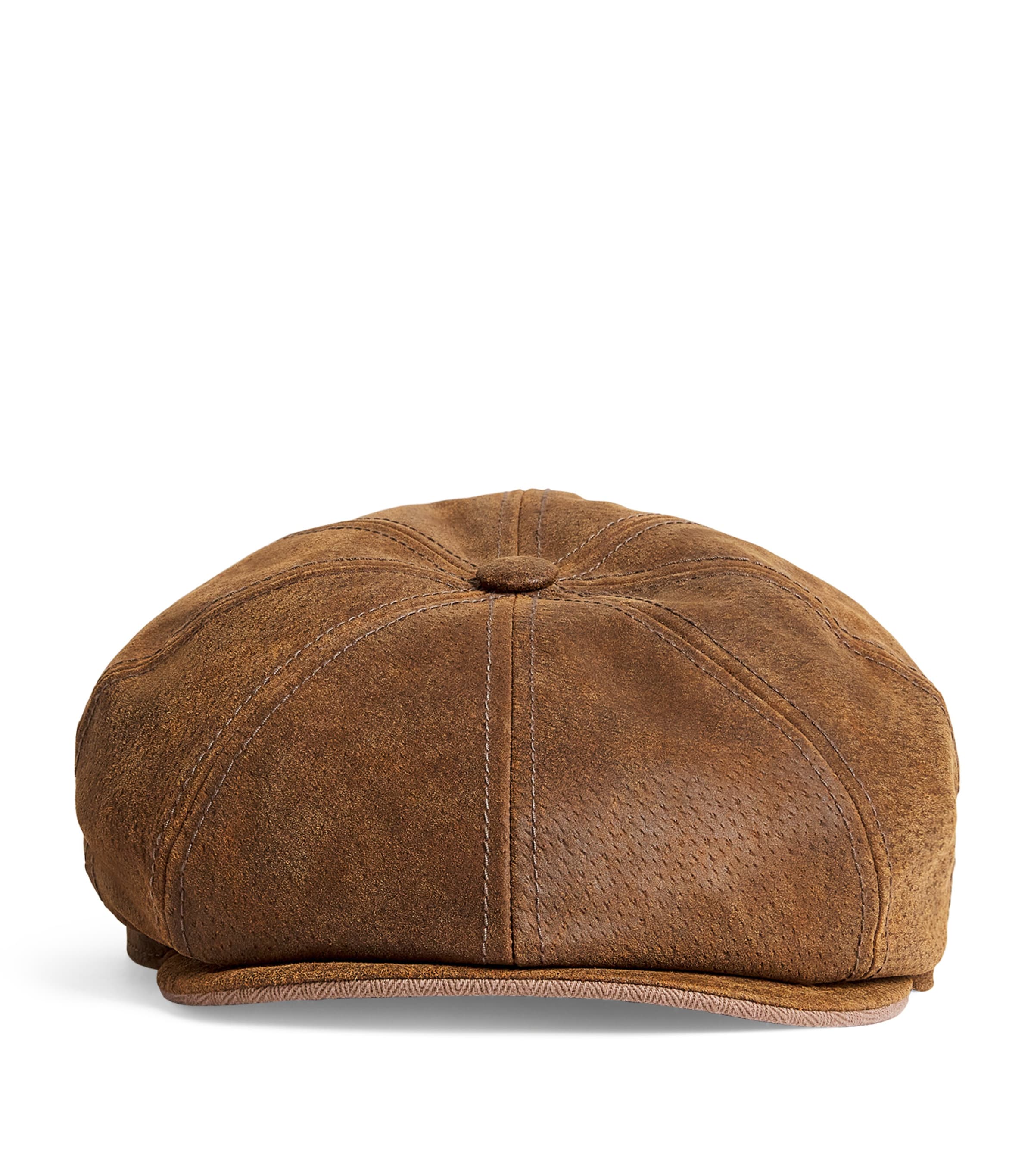 Stetson Brown Pigskin Hatteras Flap Cap | Harrods DE