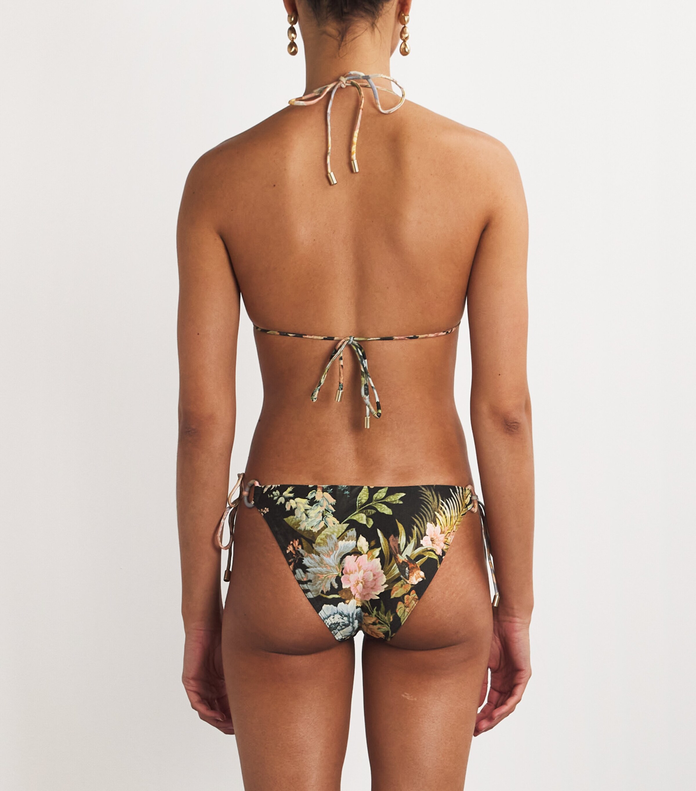 Zimmermann Floral Print Tallow Bikini Harrods Us