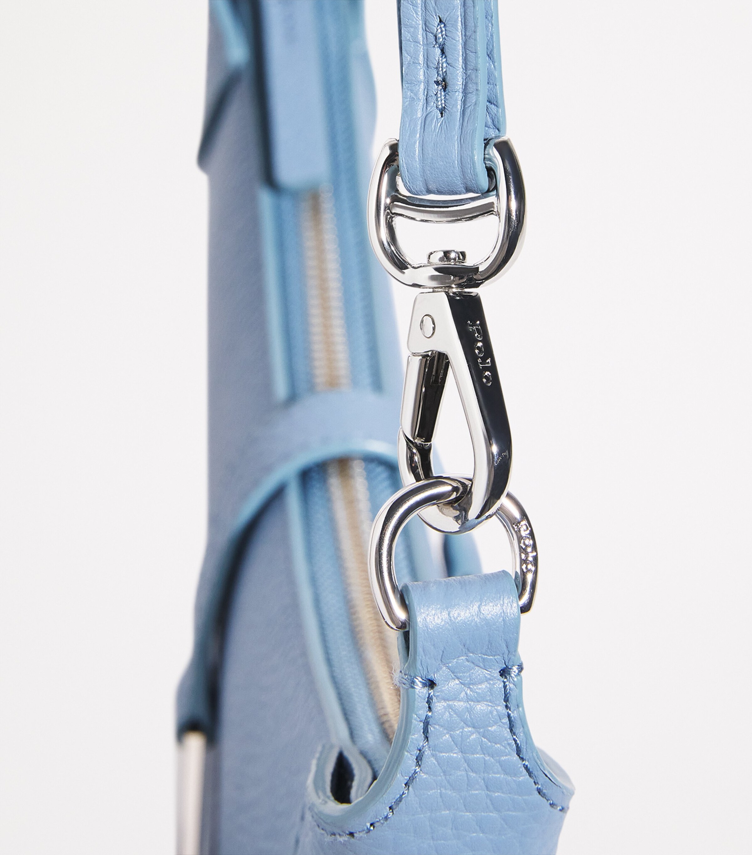Polo Ralph Lauren Blue Leather Polo ID Shoulder Bag | Harrods US