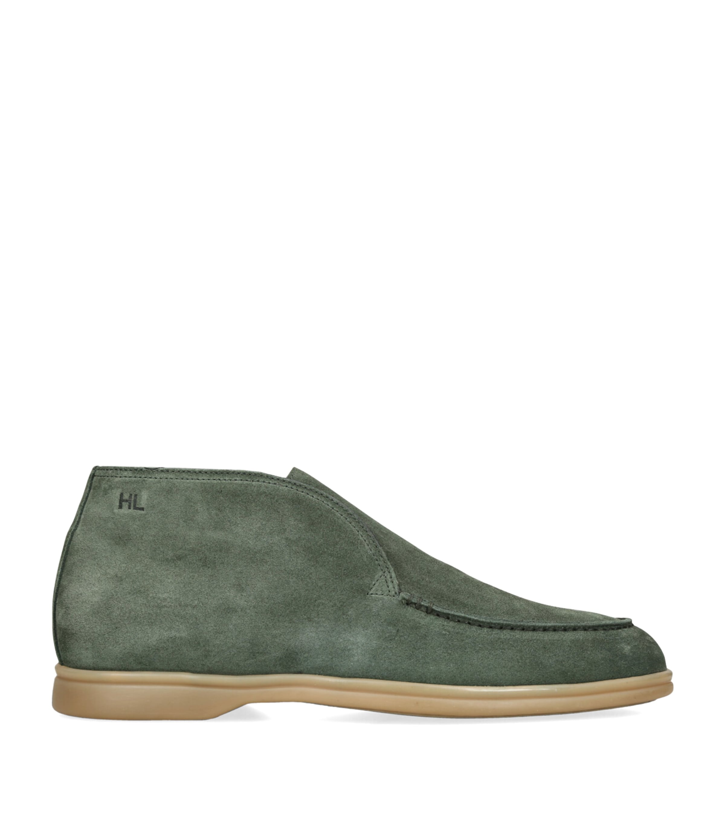 Harrys London Green Suede Tower Boots | Harrods UK