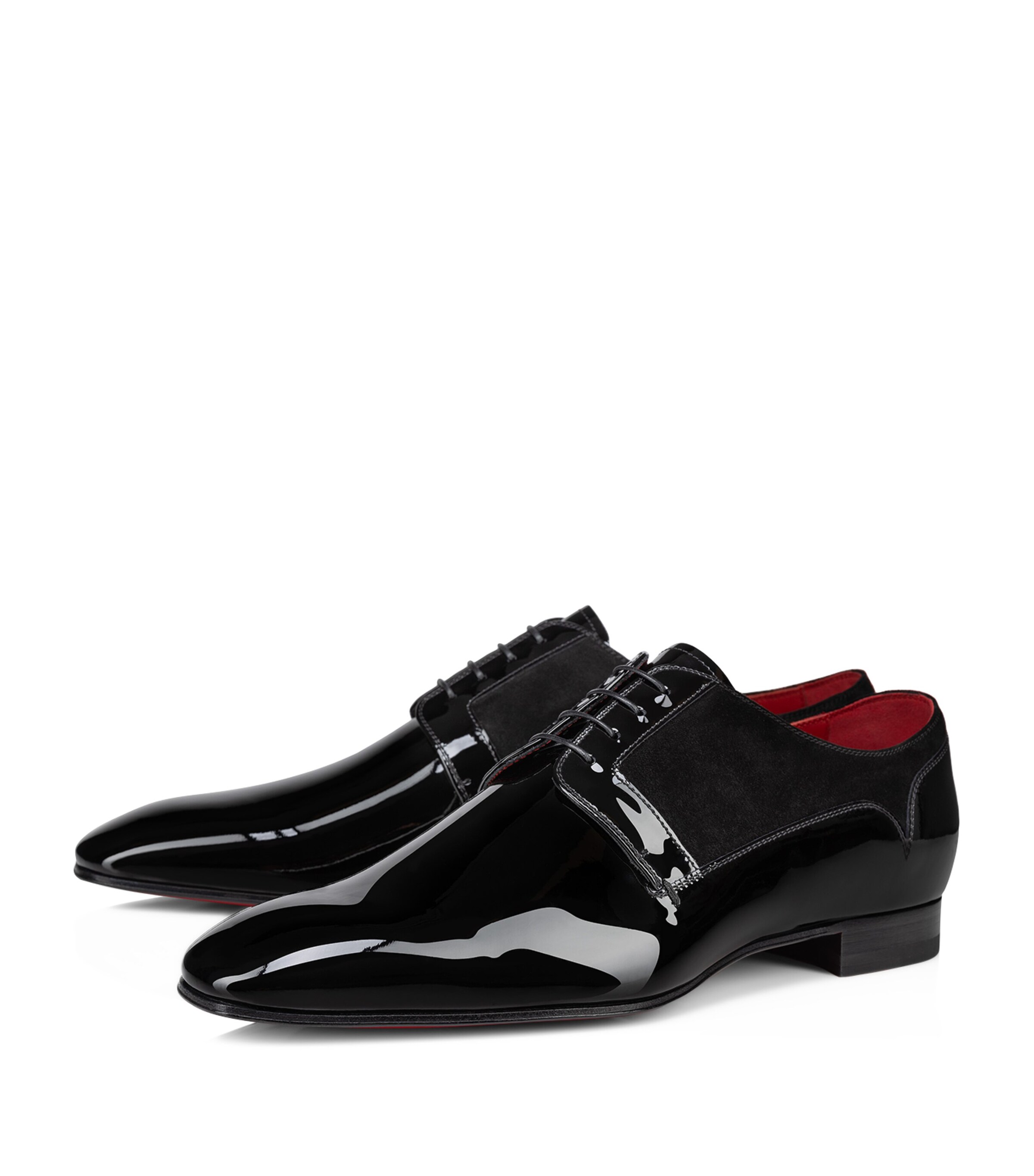 Christian Louboutin Chikito Patent Leather Derby Shoes | Harrods US