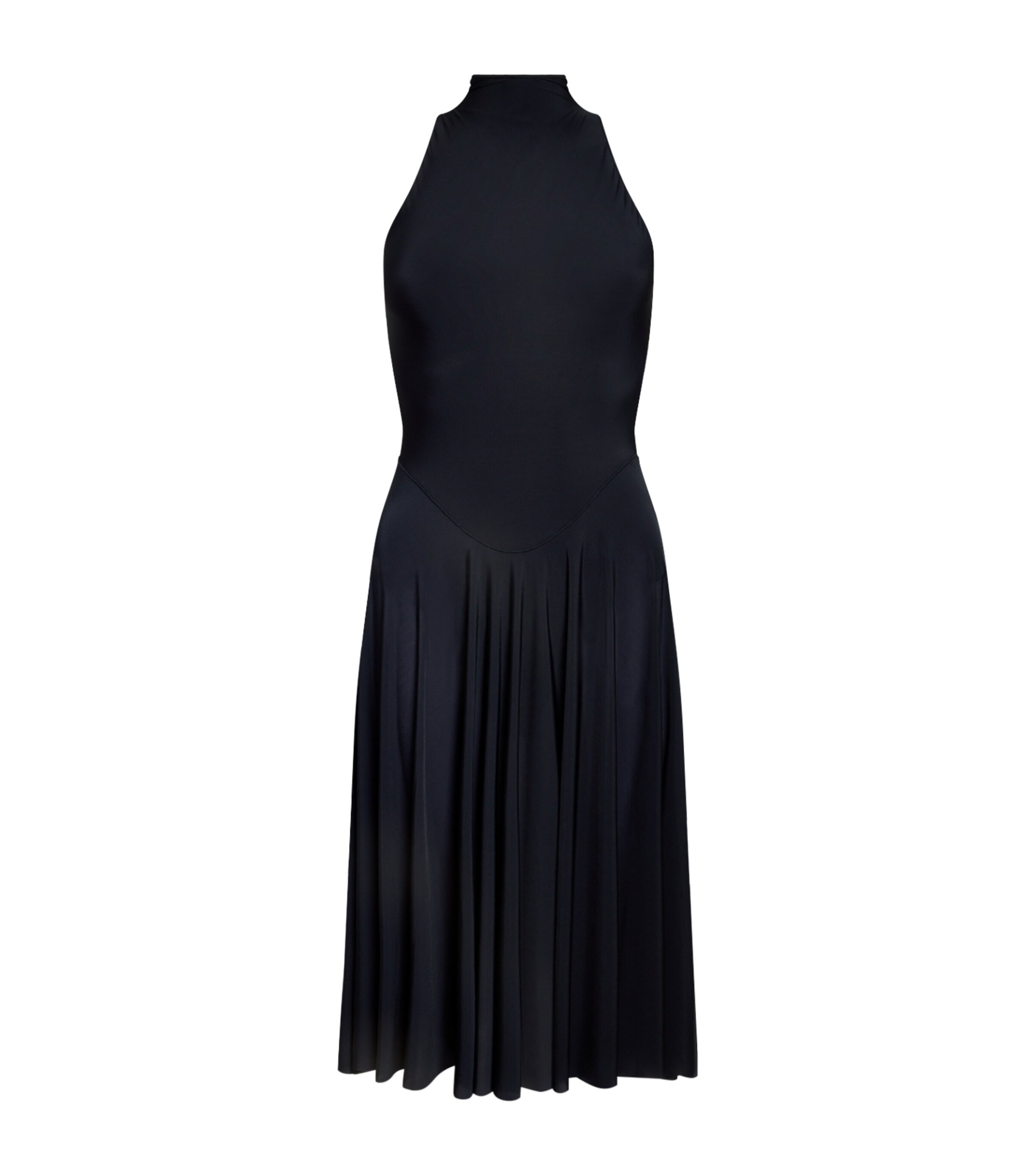 Skims Black Milky Sheer Midi Dress | Harrods PH