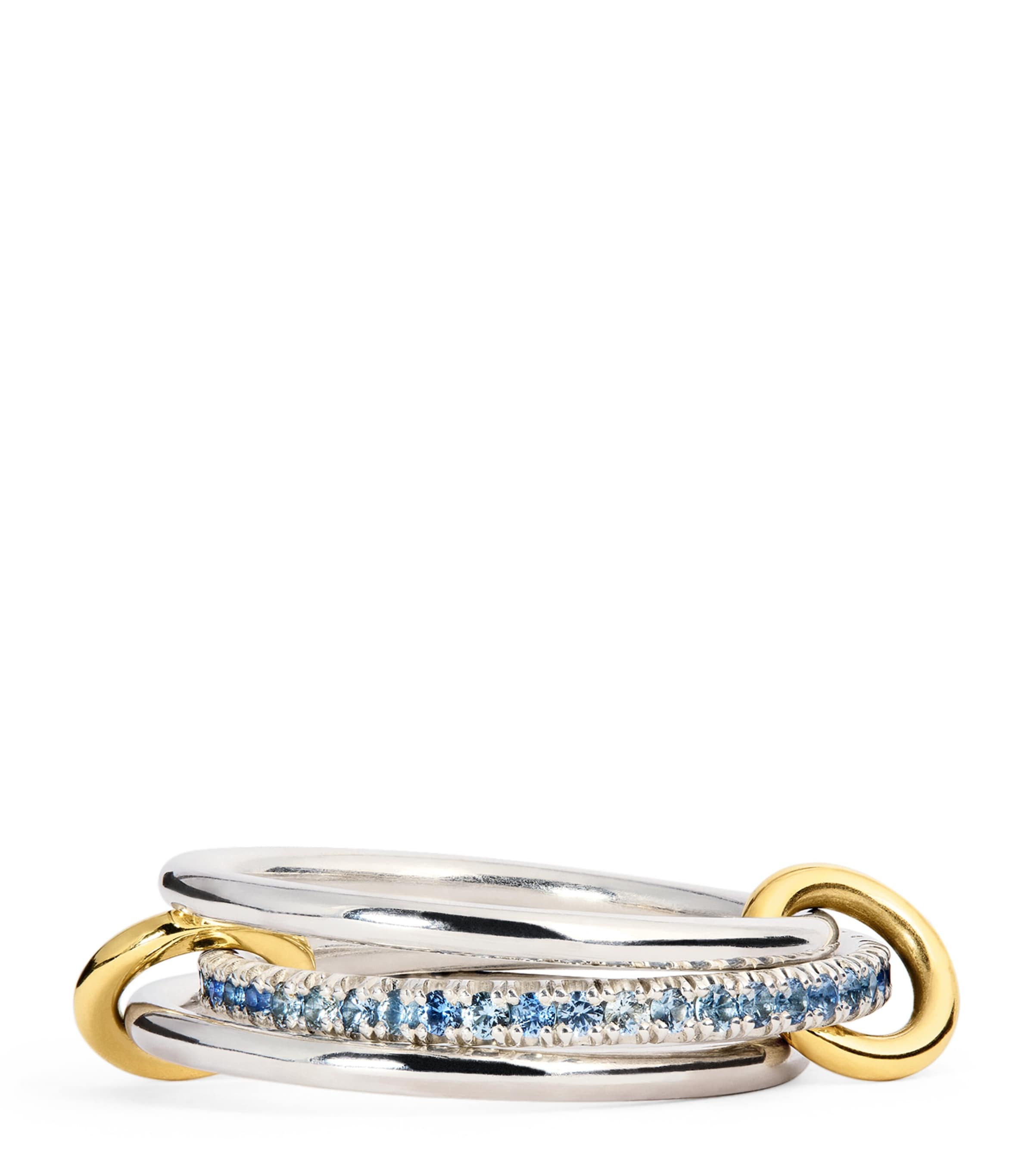 Spinelli Kilcollin Sterling Silver, Yellow Gold and Sapphire Tigris ...