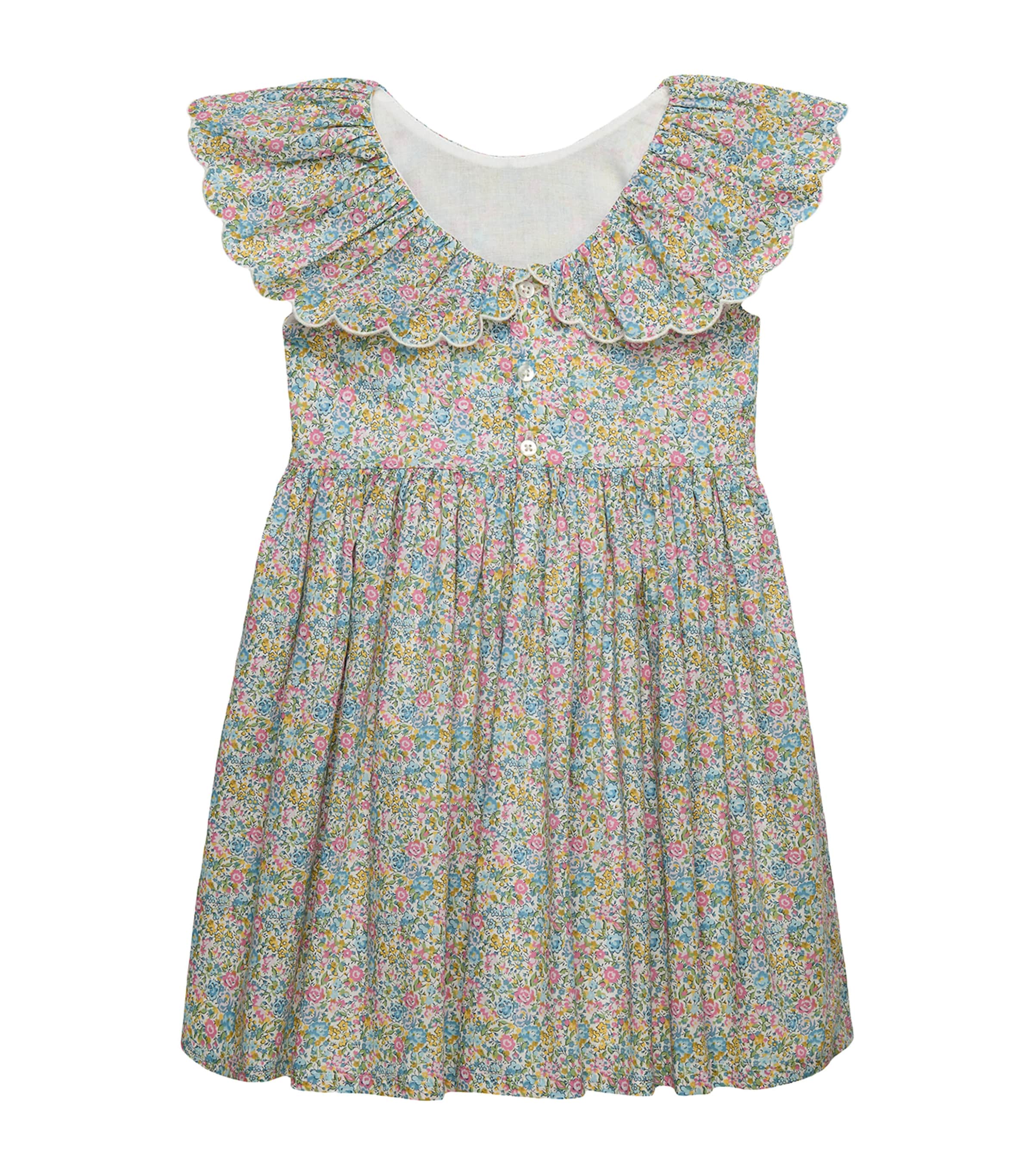 Trotters Pink Cotton Liberty Print Willow Dress (2-5 Years) | Harrods CA